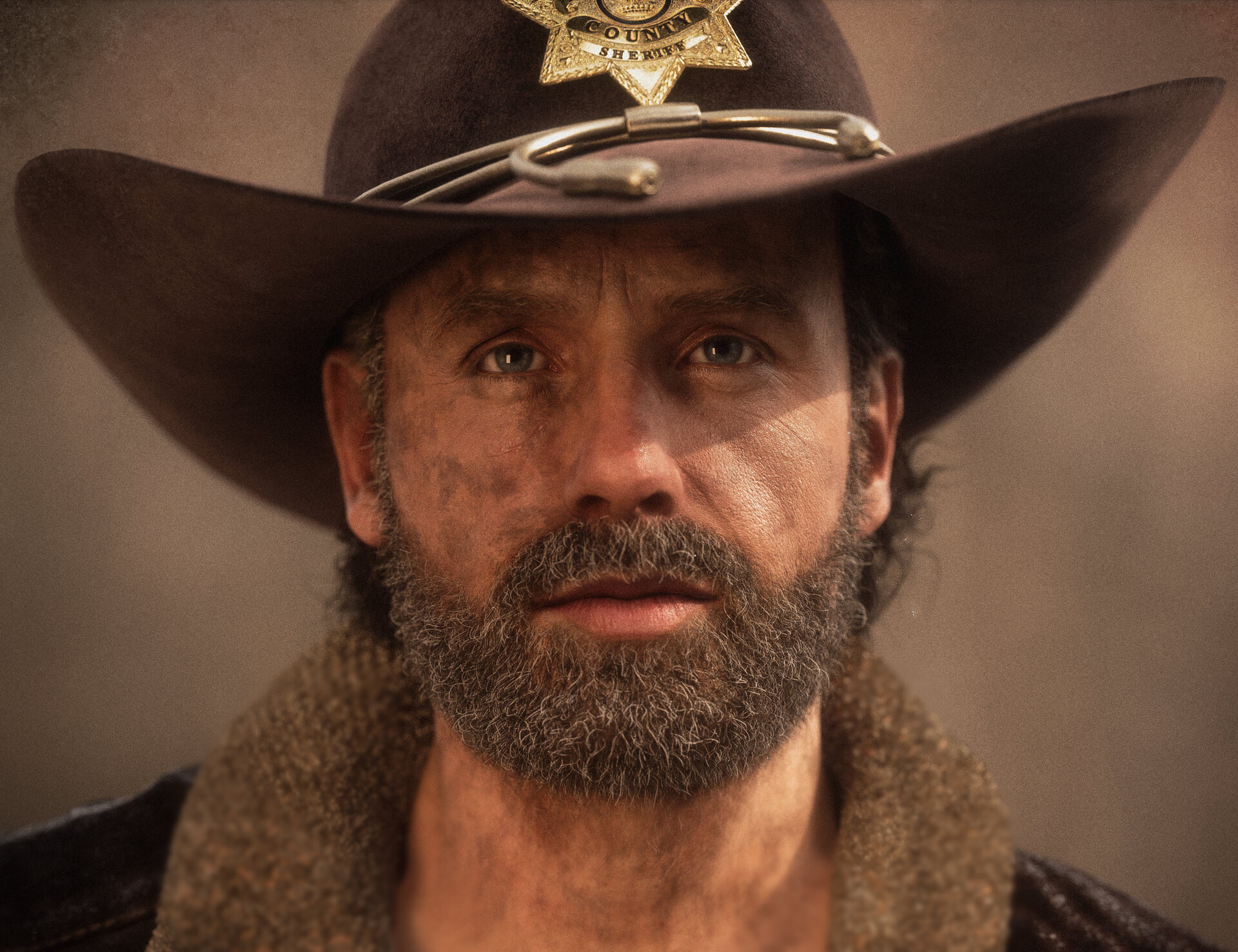 ArtStation - Rick Grimes - The Walking Dead - Likeness realtime 3D model