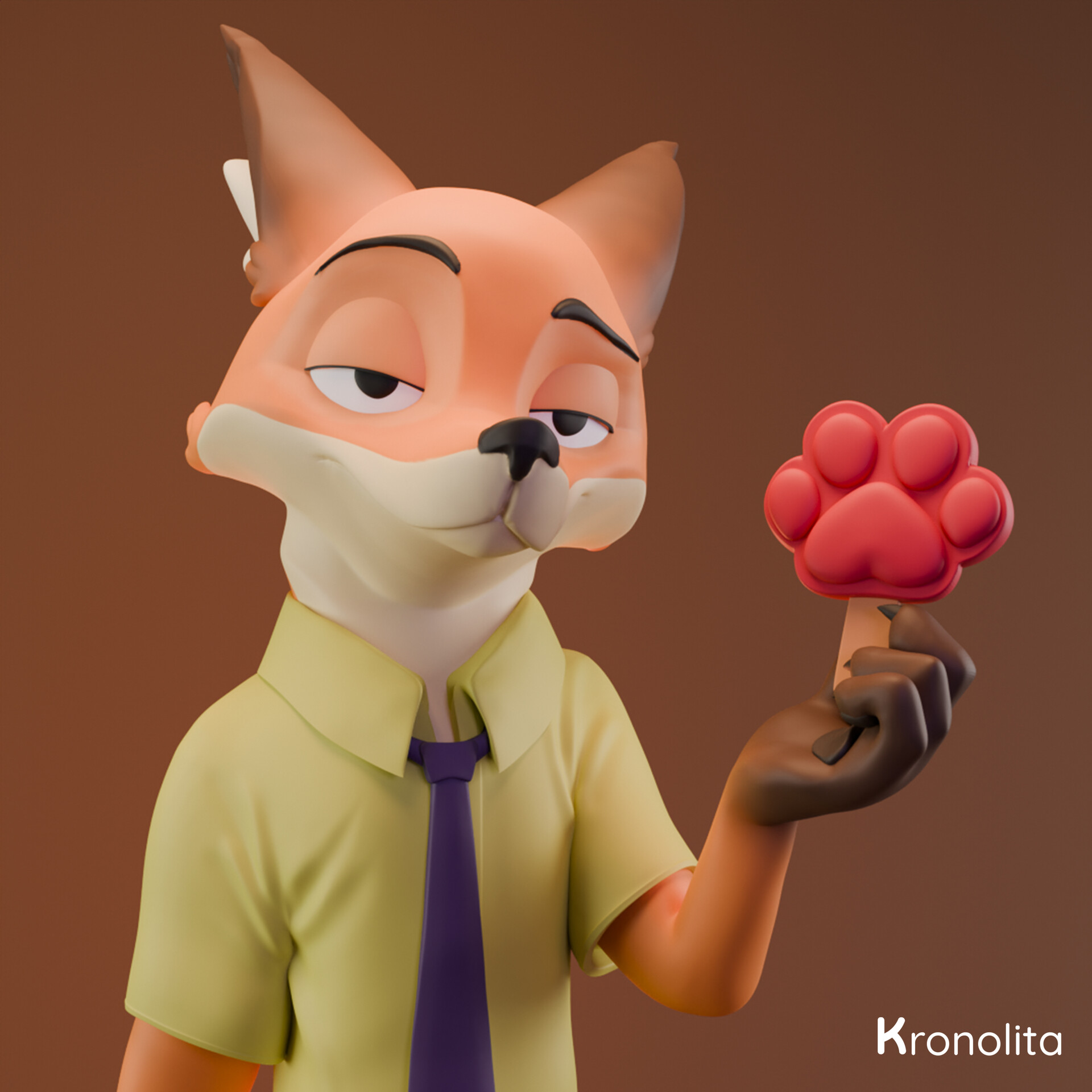 ArtStation - Nick wilde from Zootopia