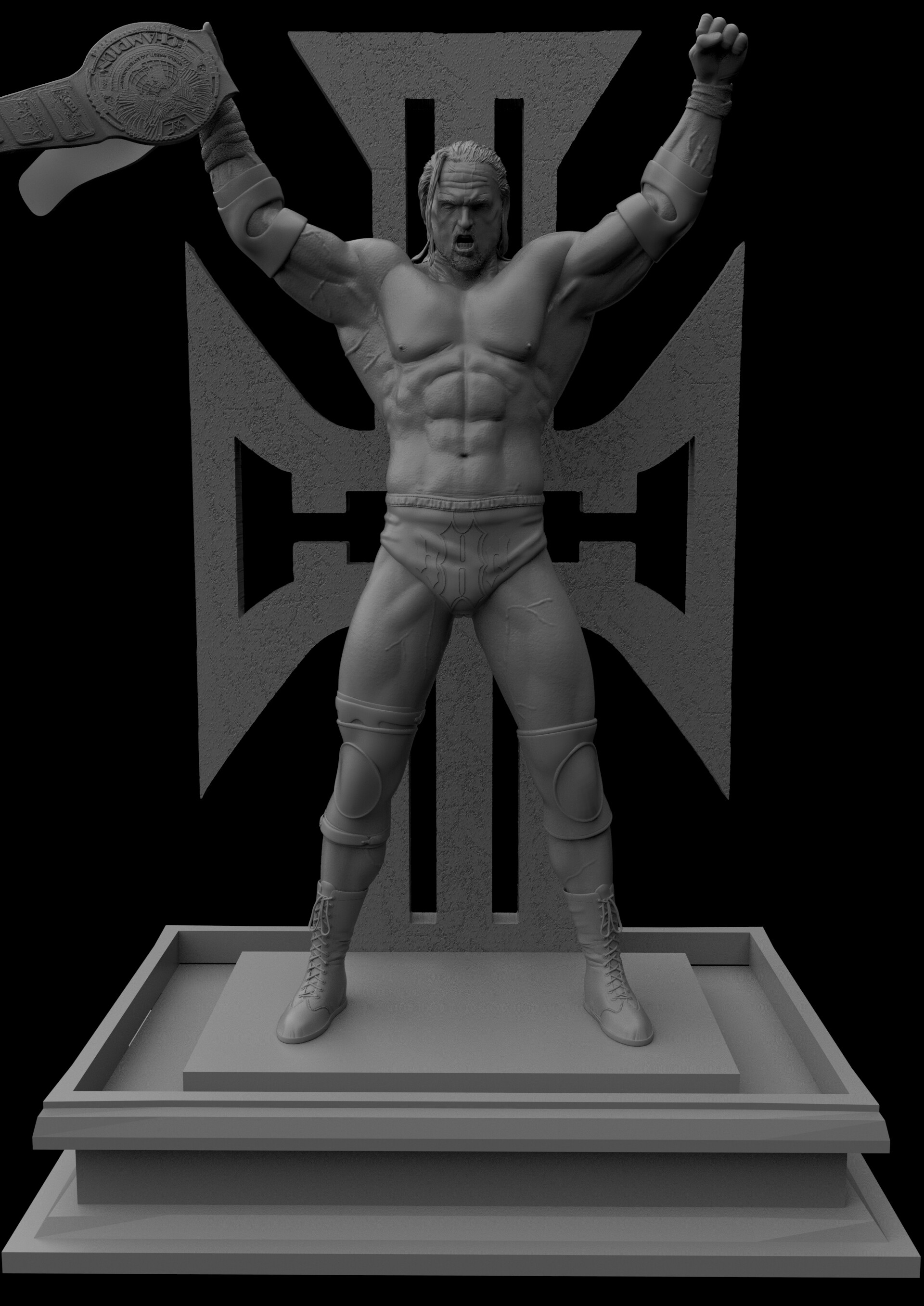 ArtStation - WWF WWE HHH