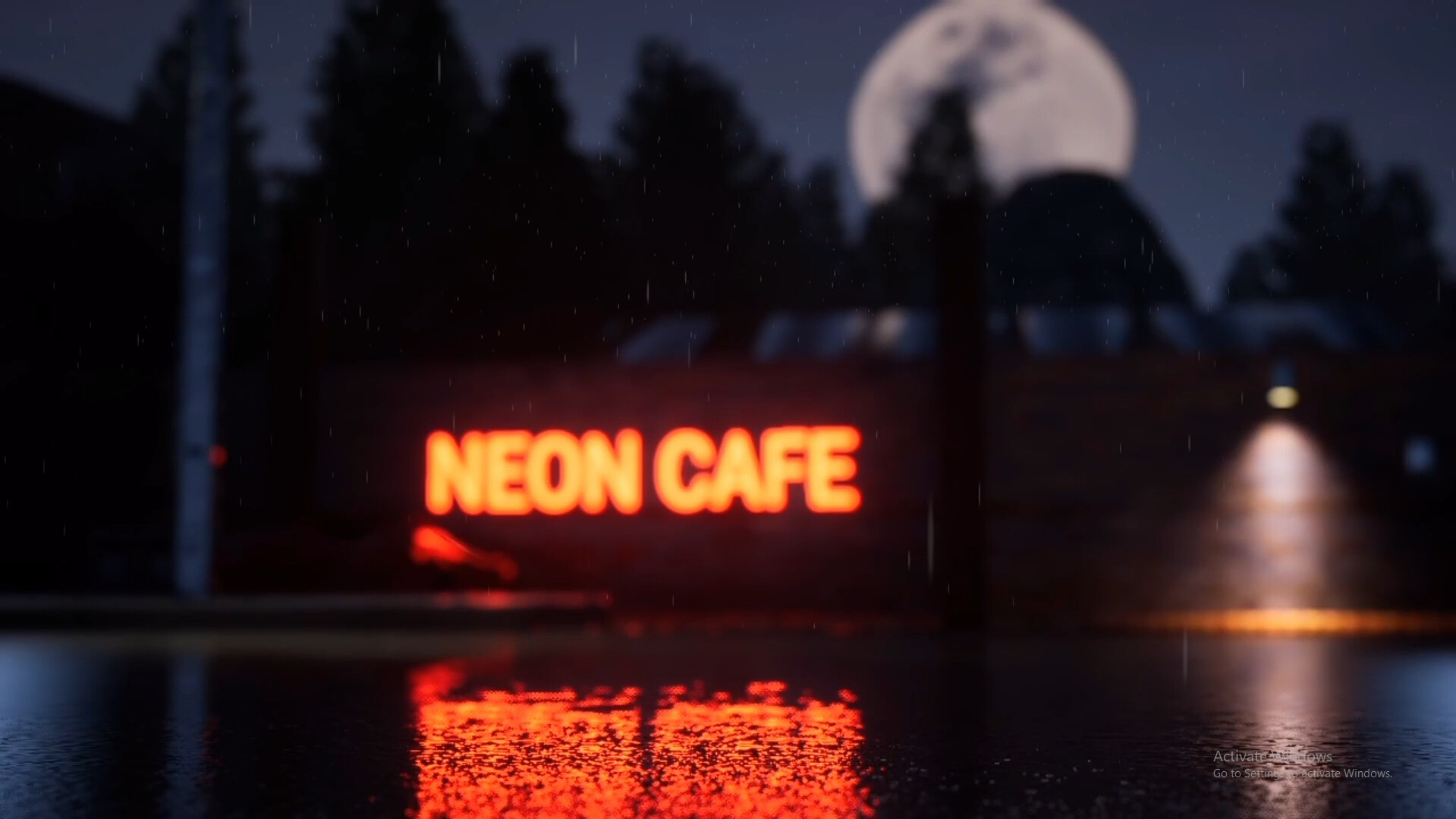 ArtStation - Neon Cafe