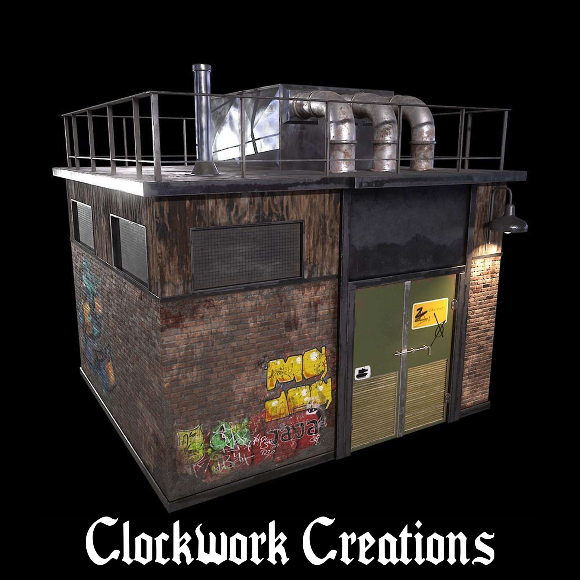 ArtStation - Utility Substation - City Building