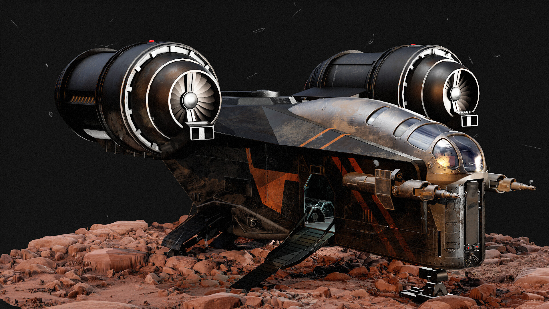 ArtStation - Razor Crest | Desert environment