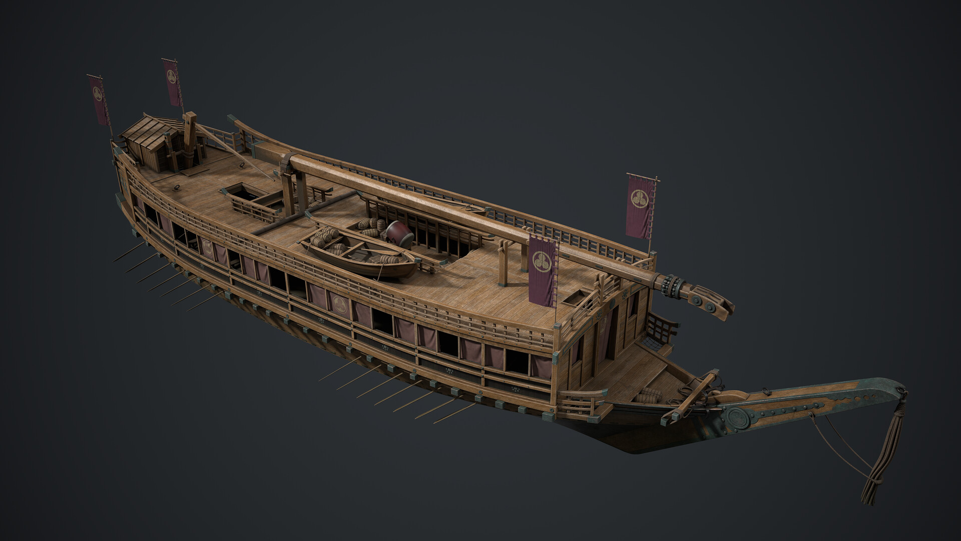 ArtStation - Japan old ship