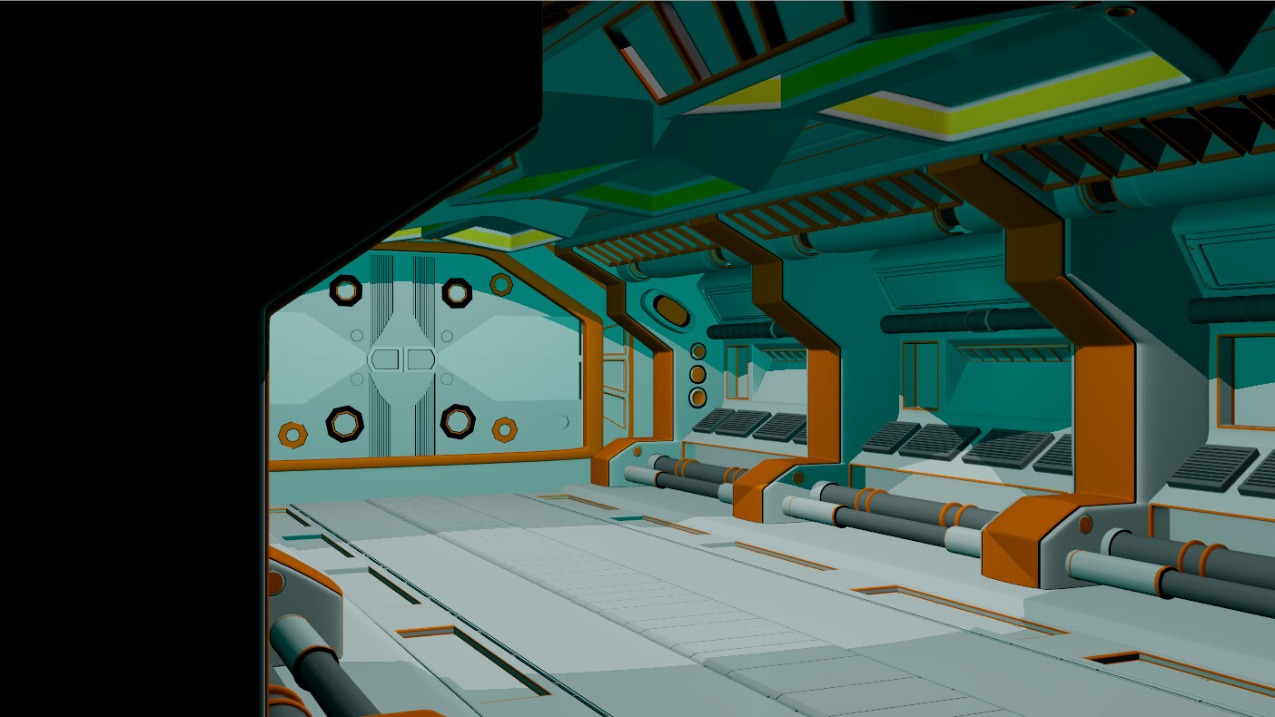 ArtStation - Spaceship Corridor
