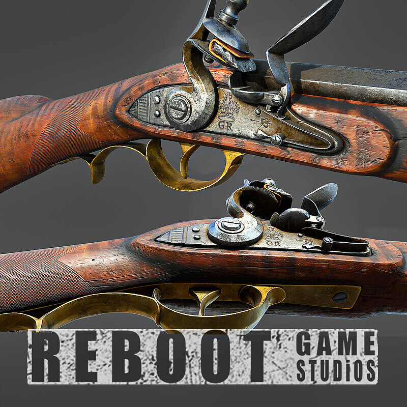 ArtStation - Weapons-Ferguson Rifle | Pennsylvania Rifle