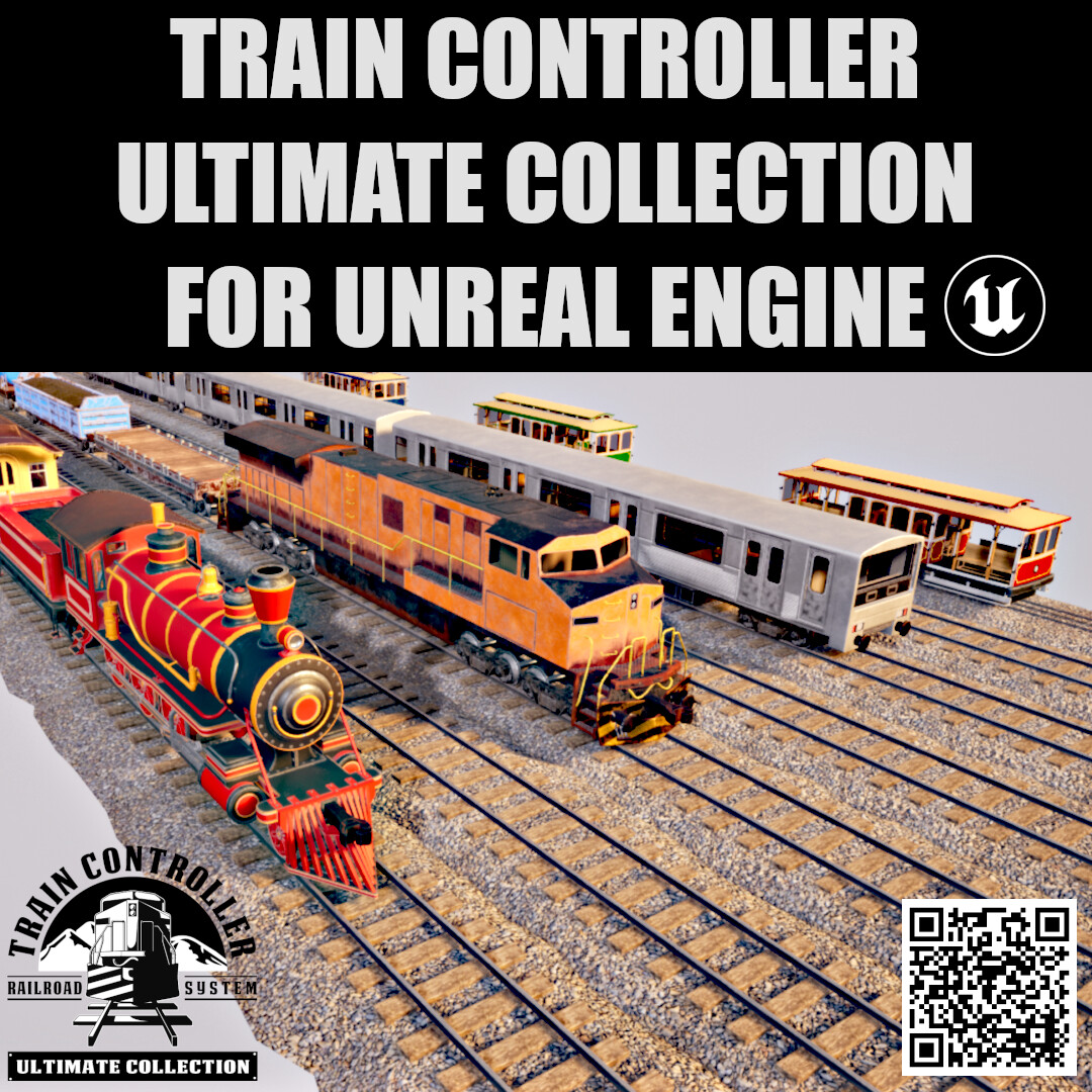 ArtStation - Train Controller (Railroad System) ULTIMATE COLLECTION for Unreal Engine
