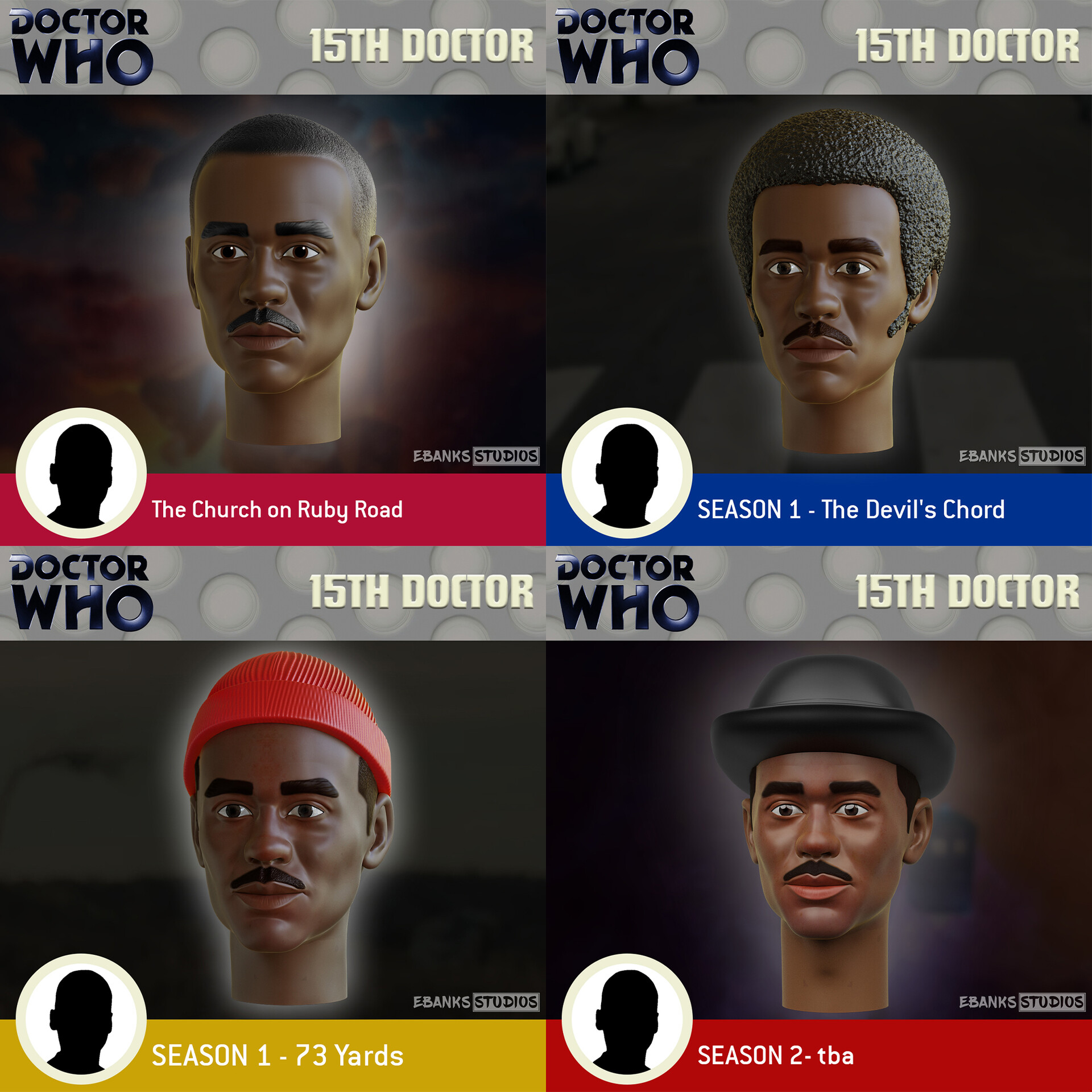 ArtStation - 15th Doctor - Custom Doctor Who Figure Head