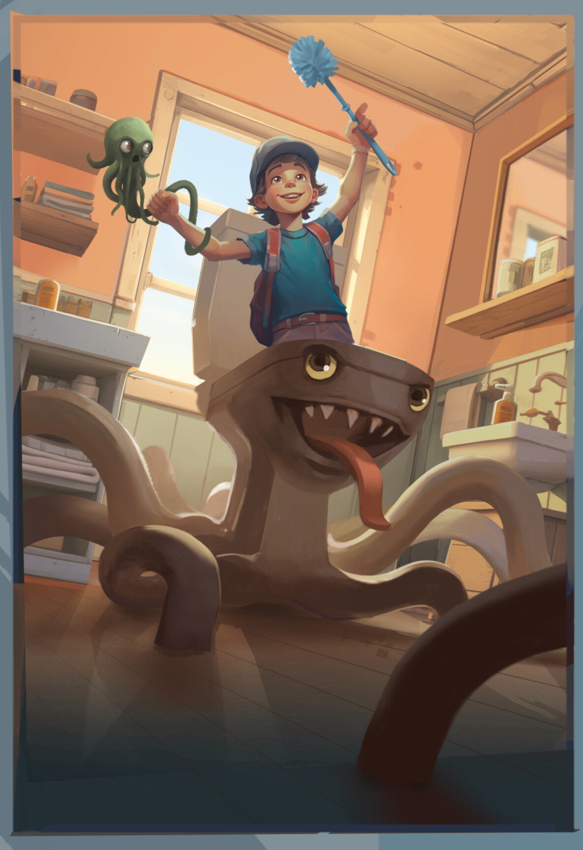 ArtStation - Illustration | Toilet Monster