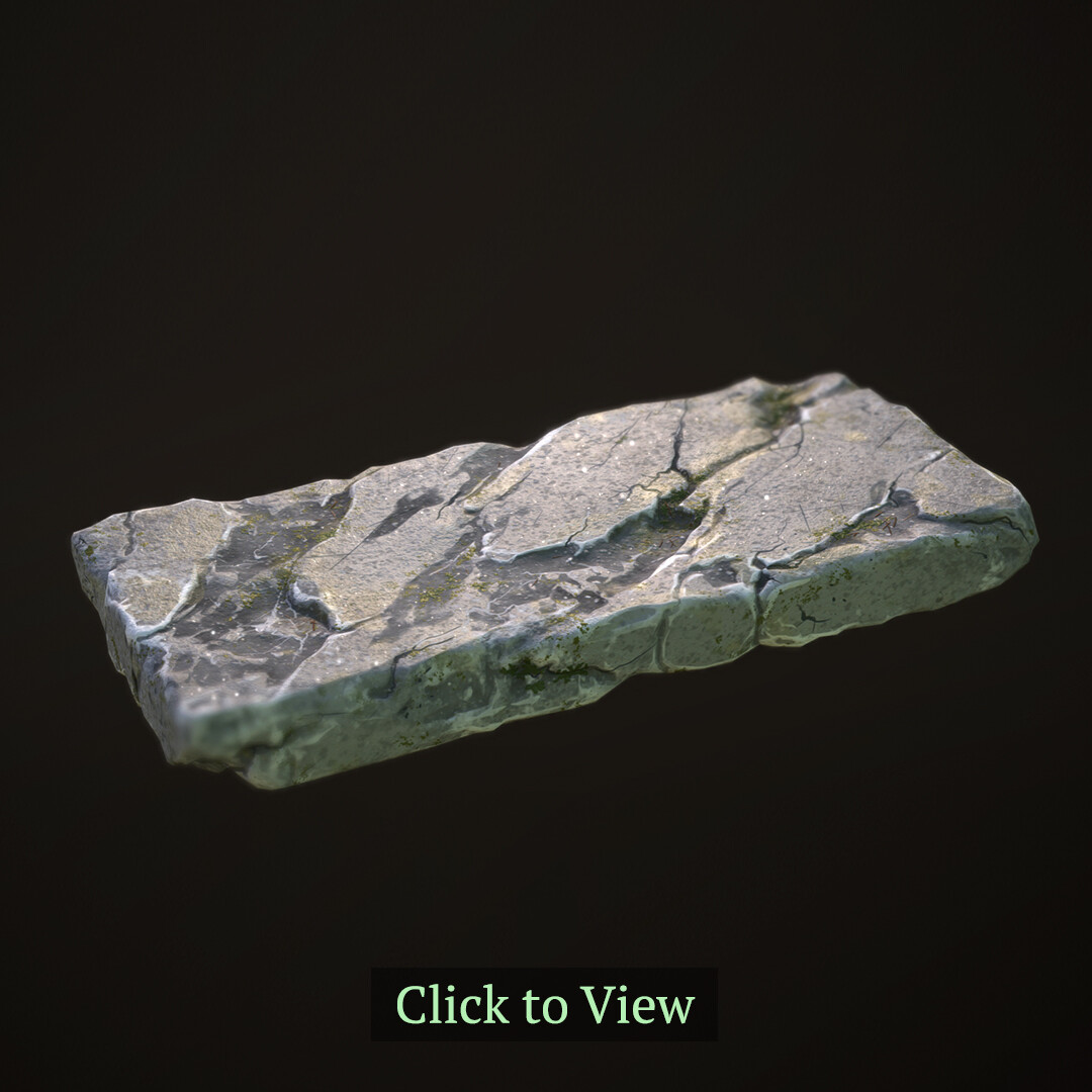 ArtStation - Stone Slab with PBR Materials