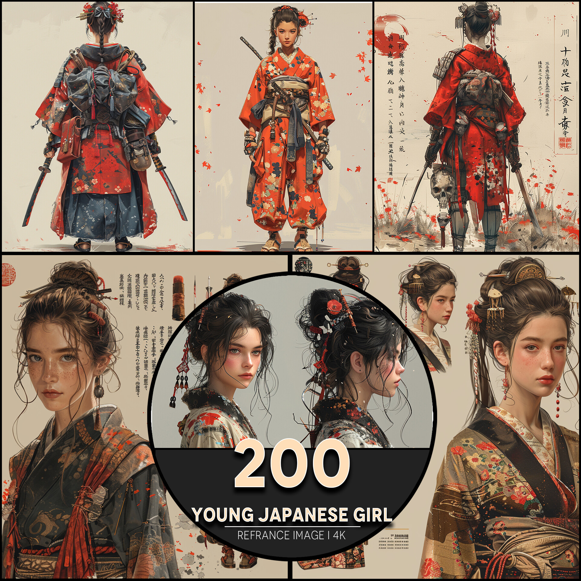 ArtStation - Young Japanese Girl 4K Reference/Concept Images