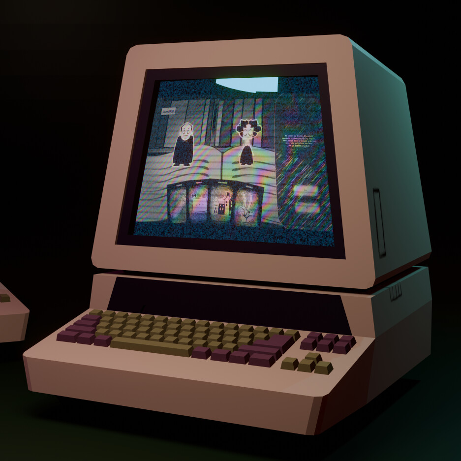 ArtStation - Old Computer mockup