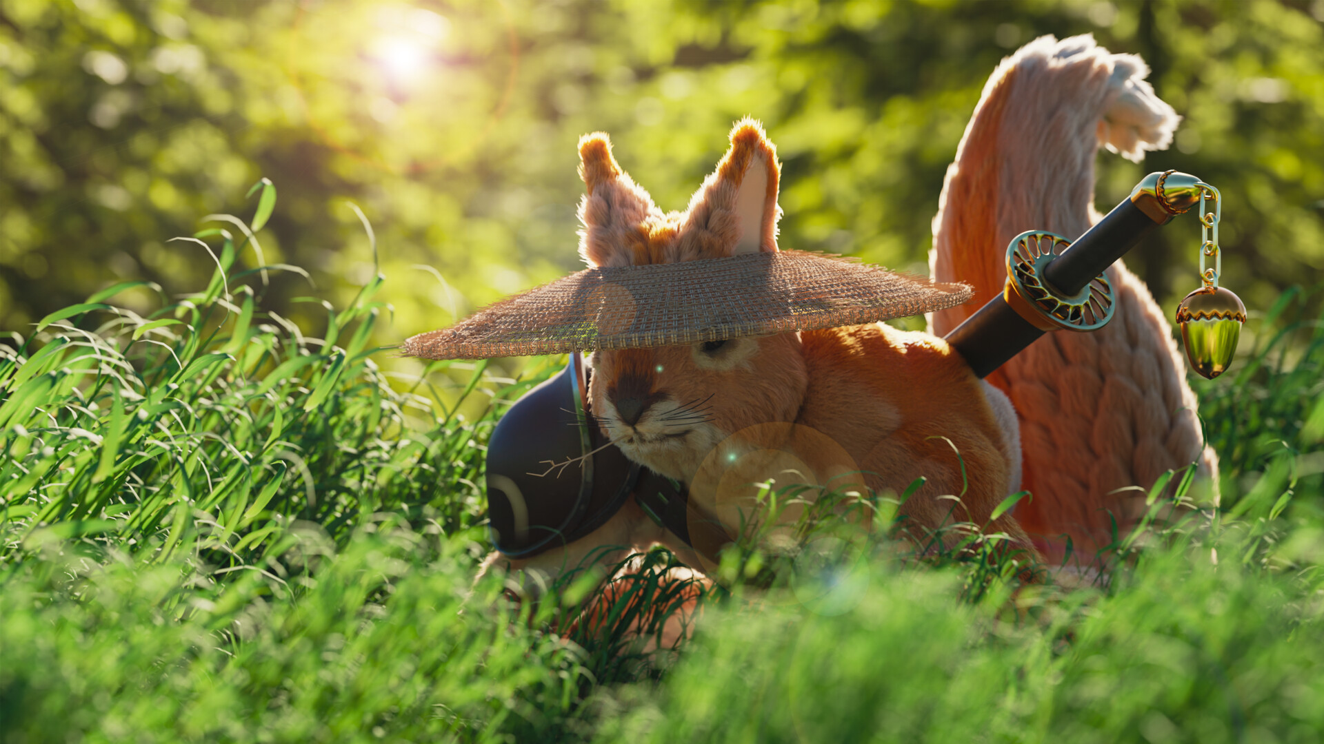 ArtStation - Samurai Squirrel