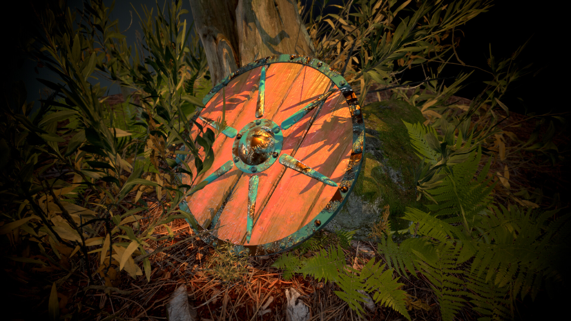 ArtStation - 3D Modelling | Viking Shield (Prop)