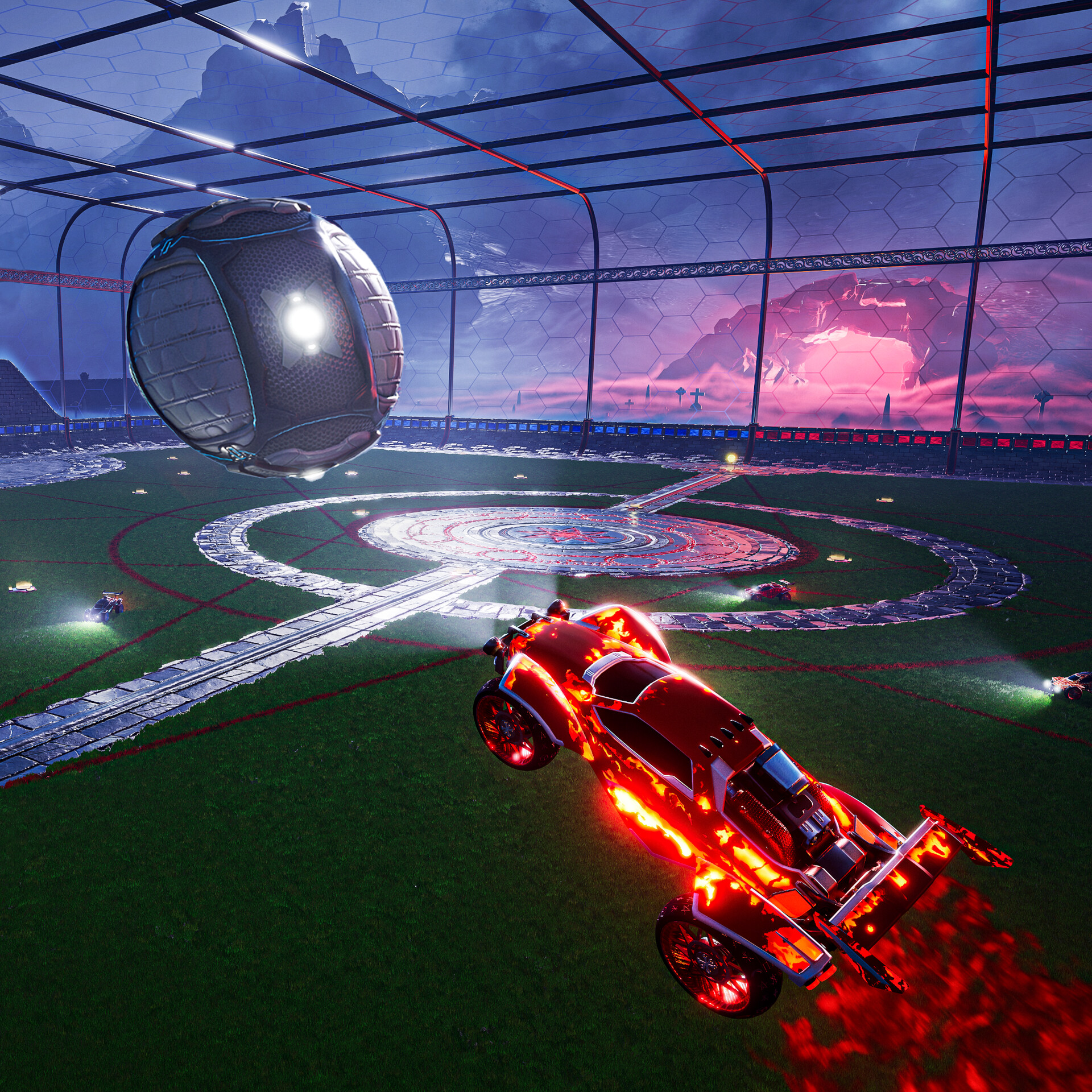 ArtStation - Rocket League Map Haunted Grounds