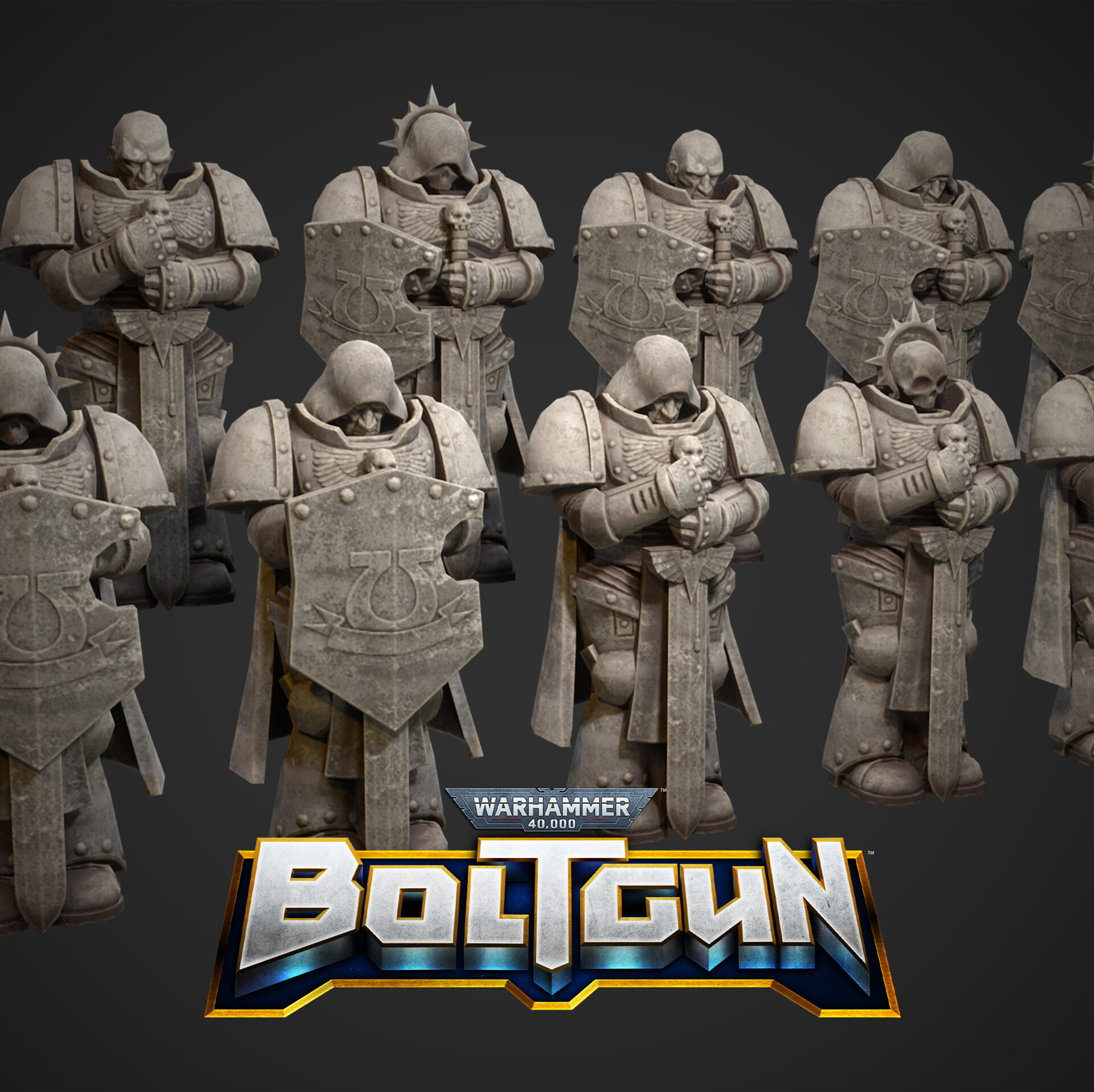 ArtStation - Warhammer 40,000: Boltgun - Space Marine Statues