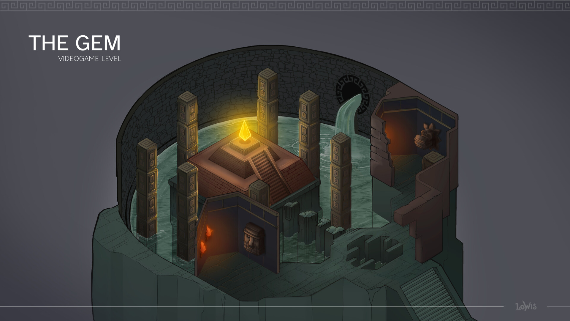ArtStation - THE GEM - Videogame level
