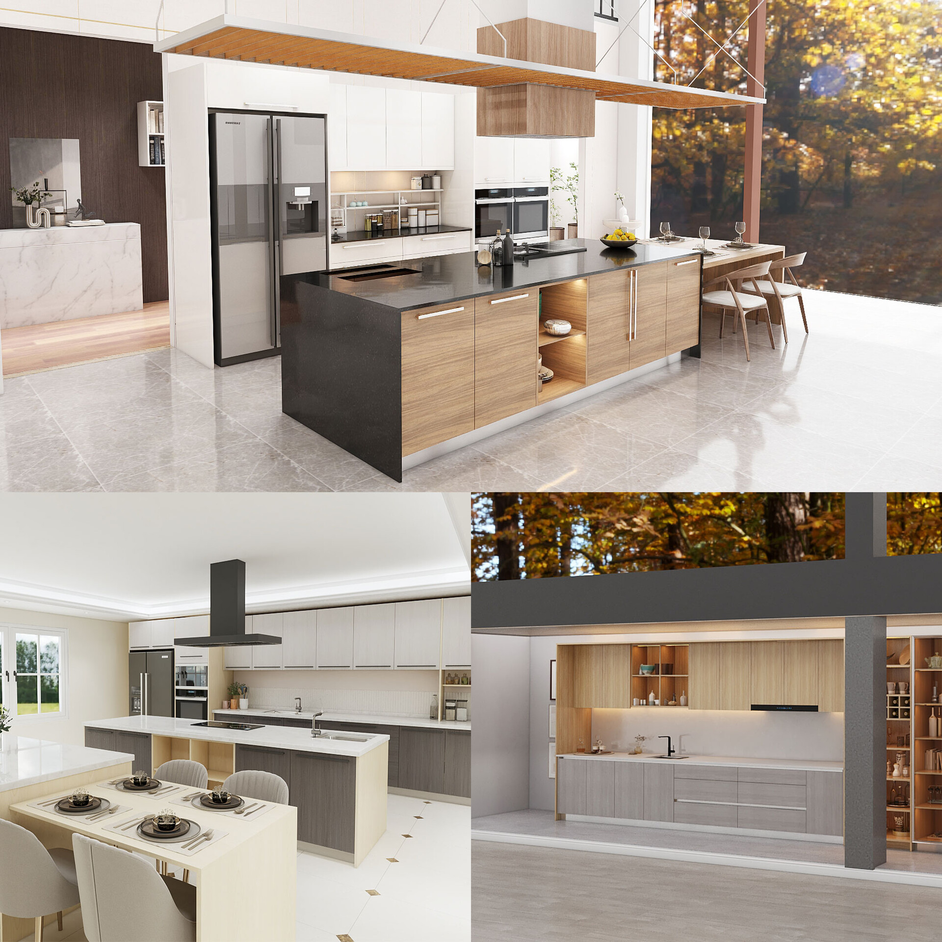 ArtStation - 3D Virtual Kitchen interior