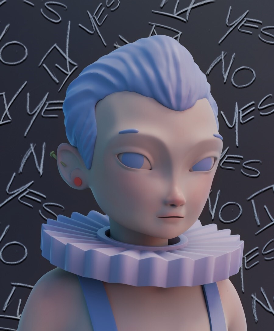 ArtStation - Разработка персонажа Clown Din