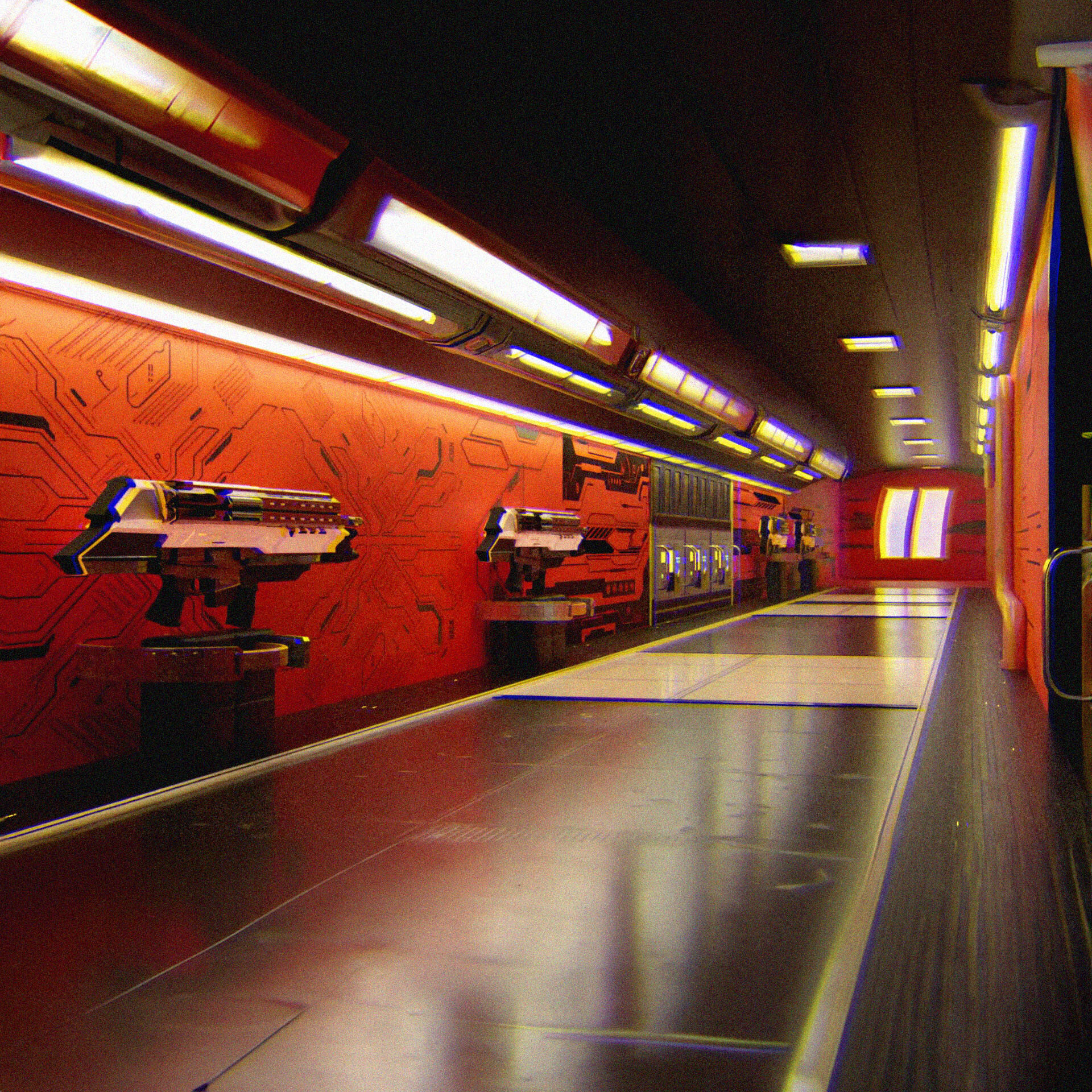 ArtStation - Hypertech armory bay