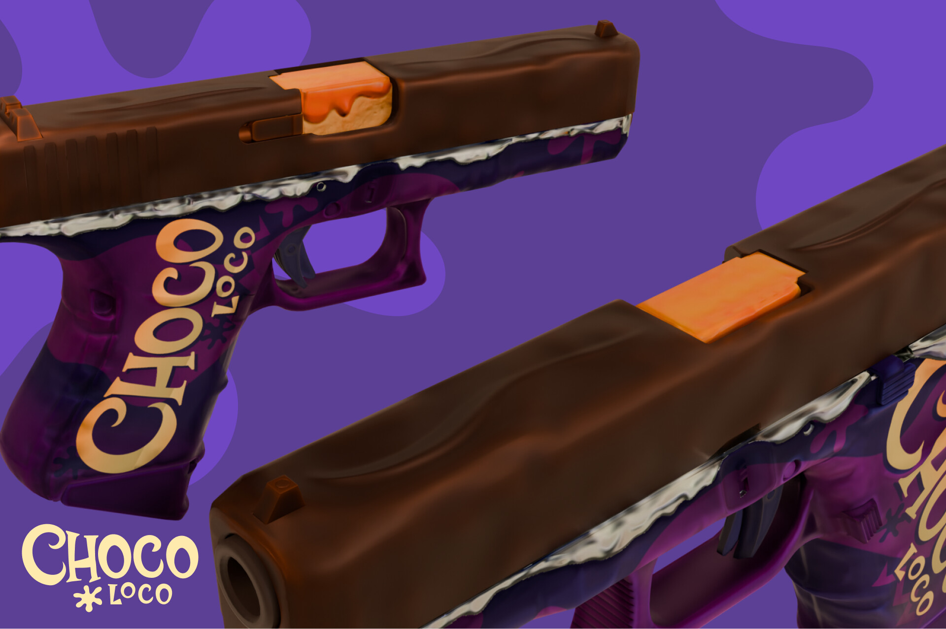 ArtStation - CSGO Skin: Choco loco