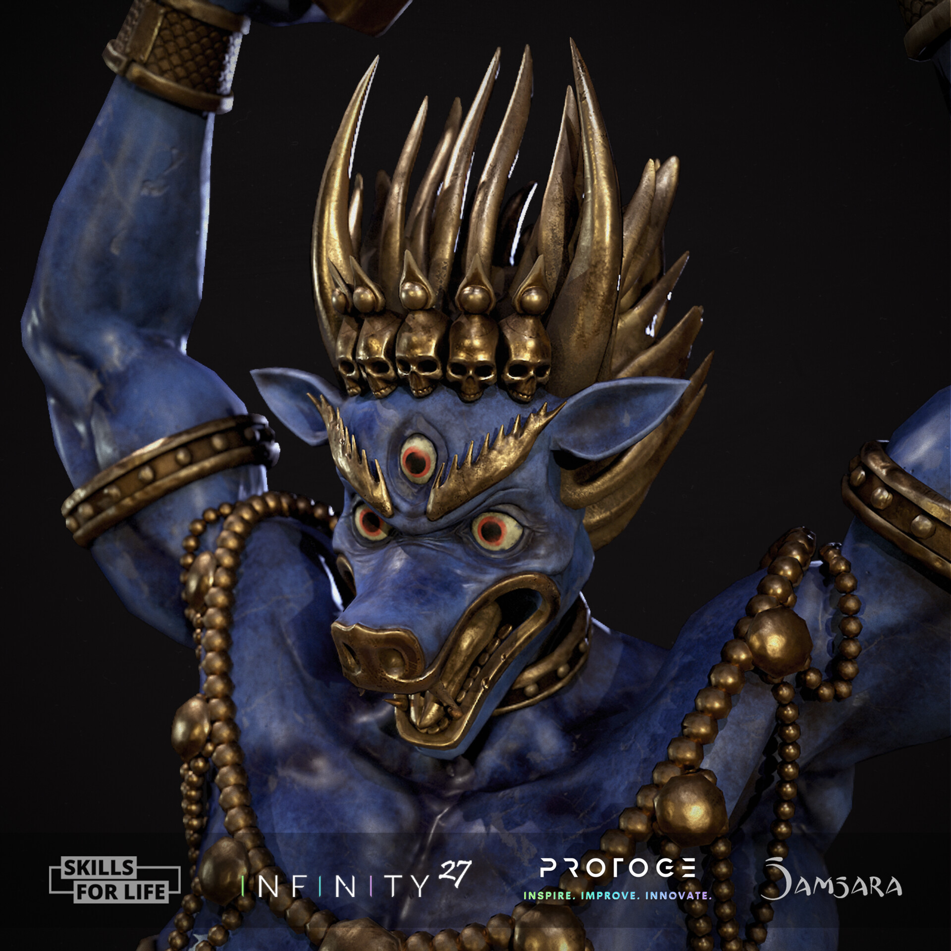 ArtStation - Yama Corundum Statue