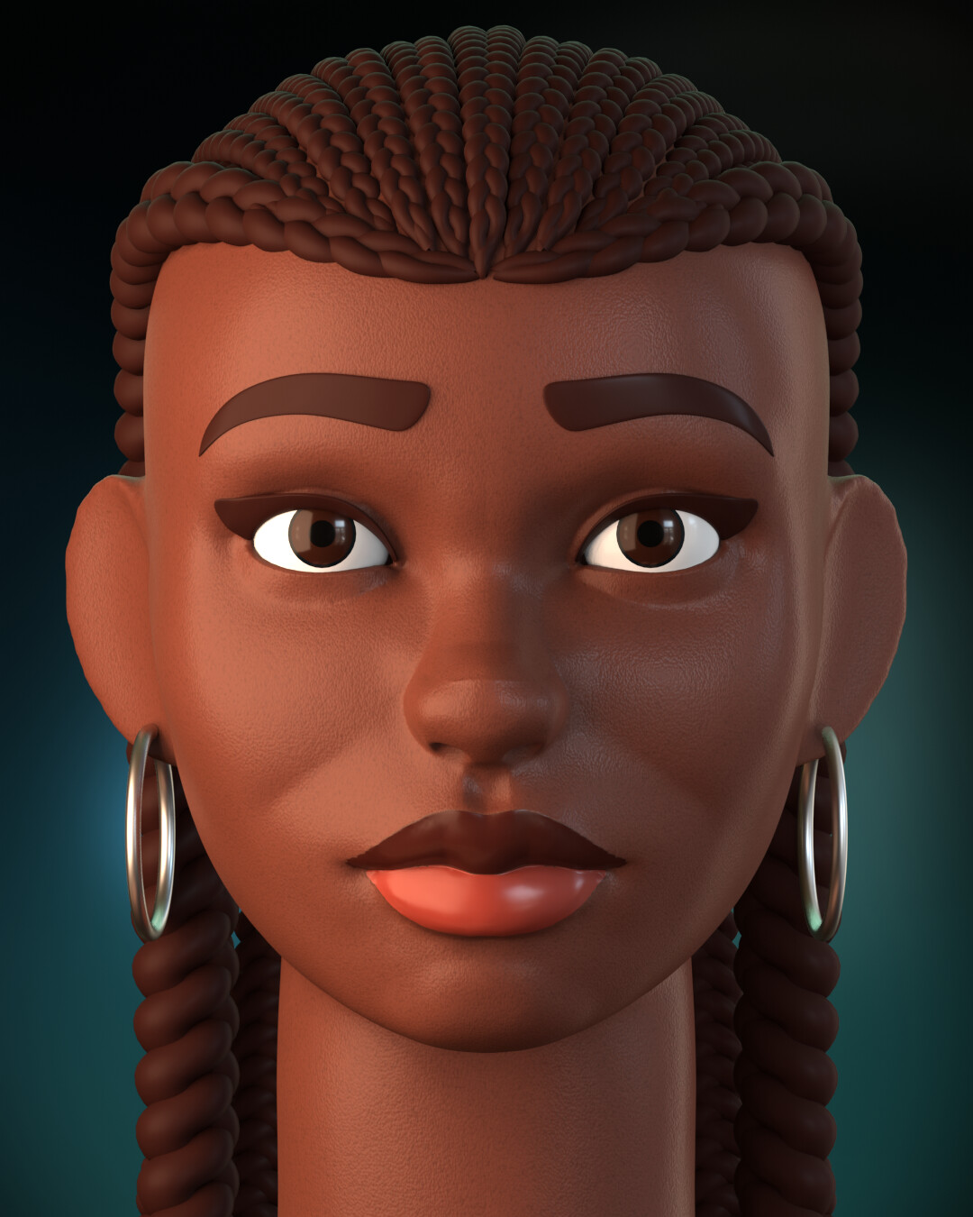 ArtStation - Head sculpt of a Stylized female character