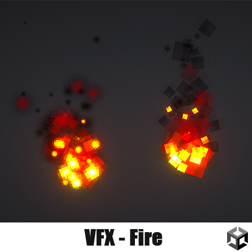 ArtStation - Unity VFX: Pixel Fire