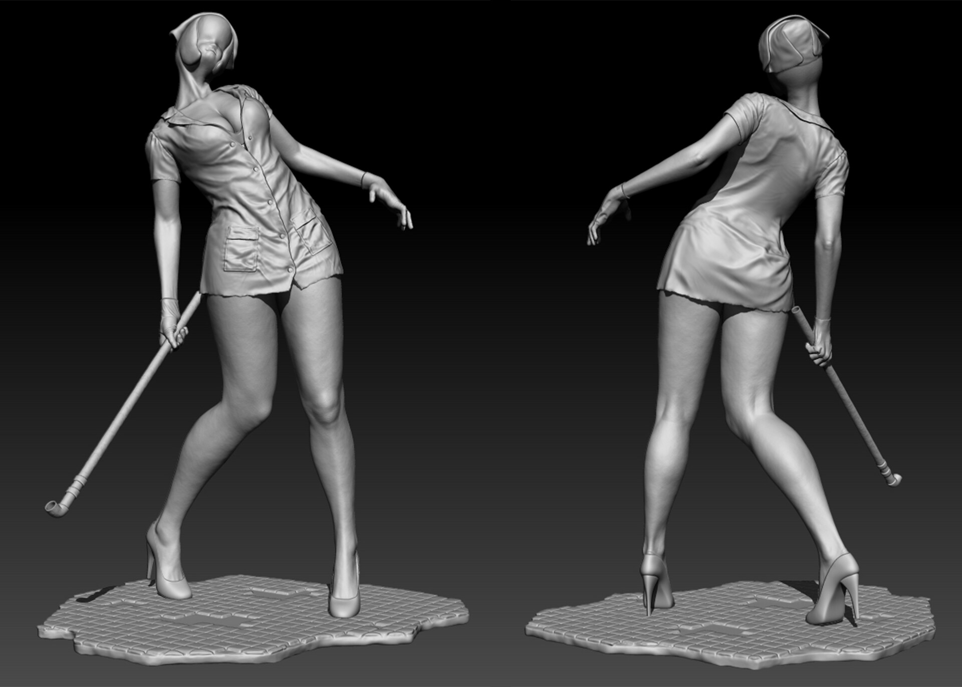 ArtStation - Bubble Head Nurse - Silent Hill 2 - 3D print