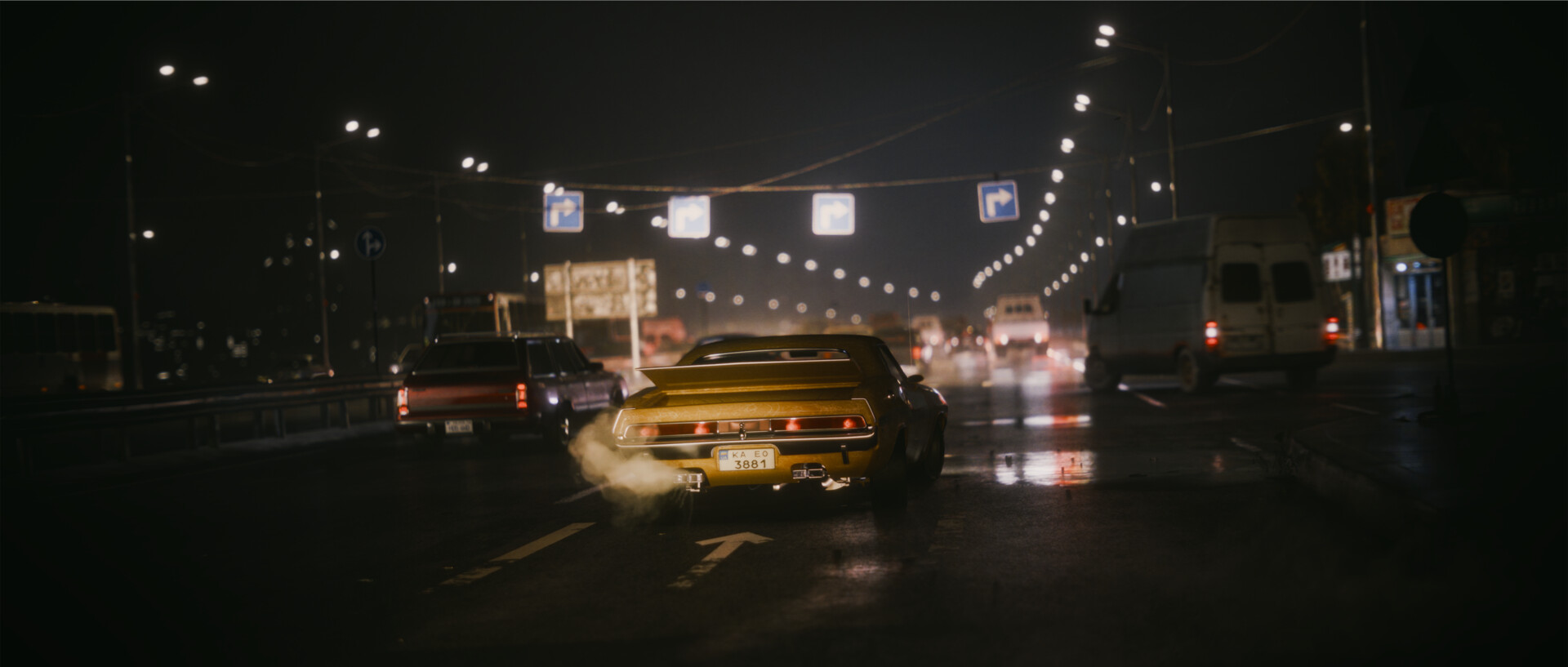 ArtStation - Night Highway