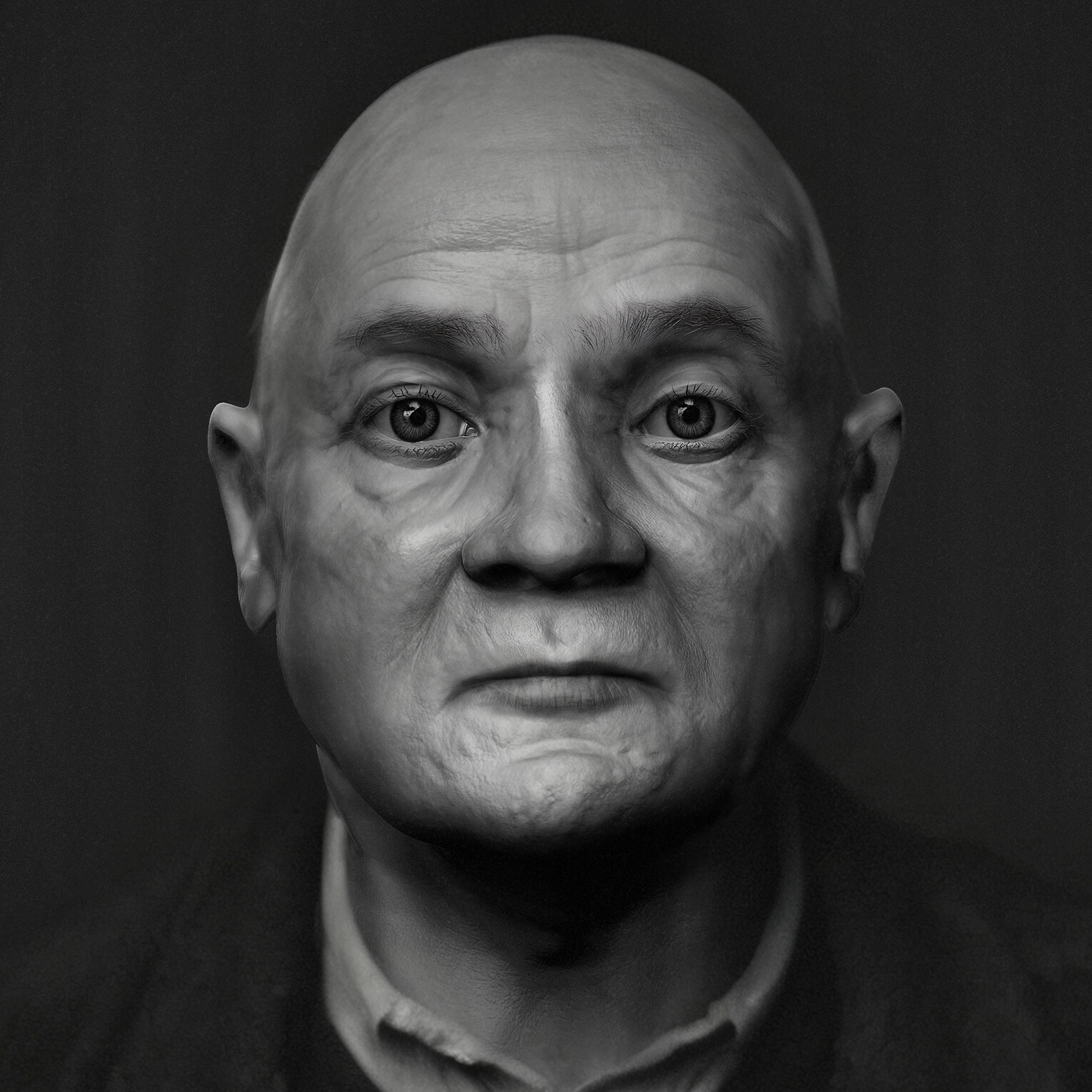 ArtStation - The Wise Elder: A Study in Facial Anatomy (Teaching Material)