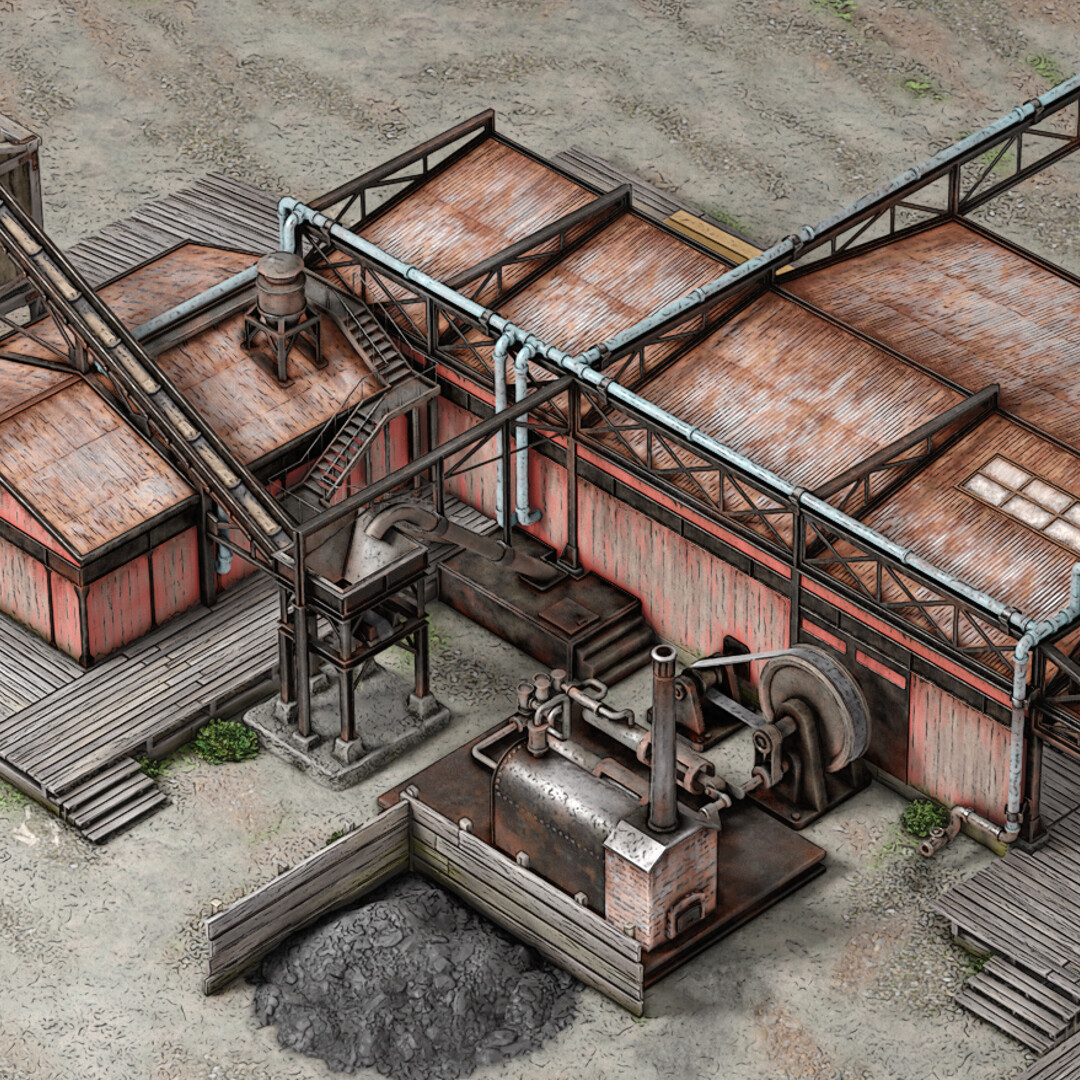 ArtStation - Steam Sawmill