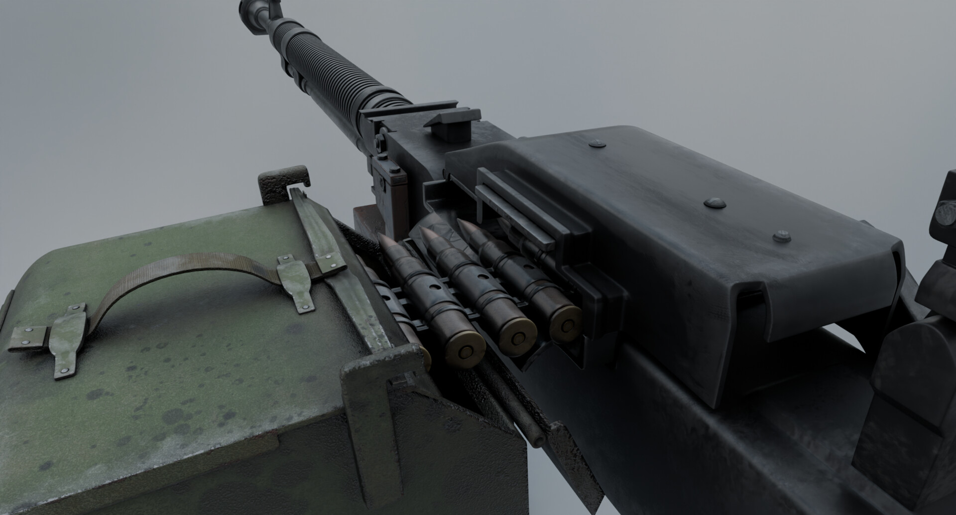 ArtStation - "DSHK" Soviet heavy machine gun