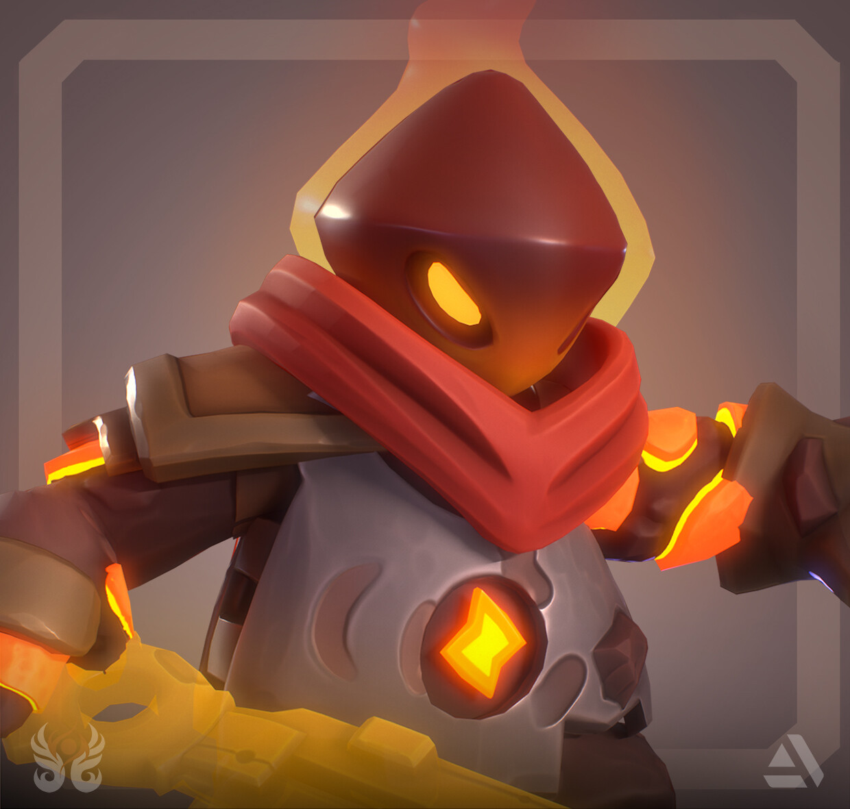 ArtStation - Fire Arcane Warrior