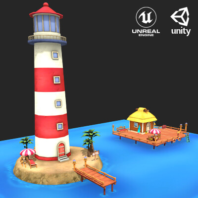 TGameAssets - Toon Port Environment