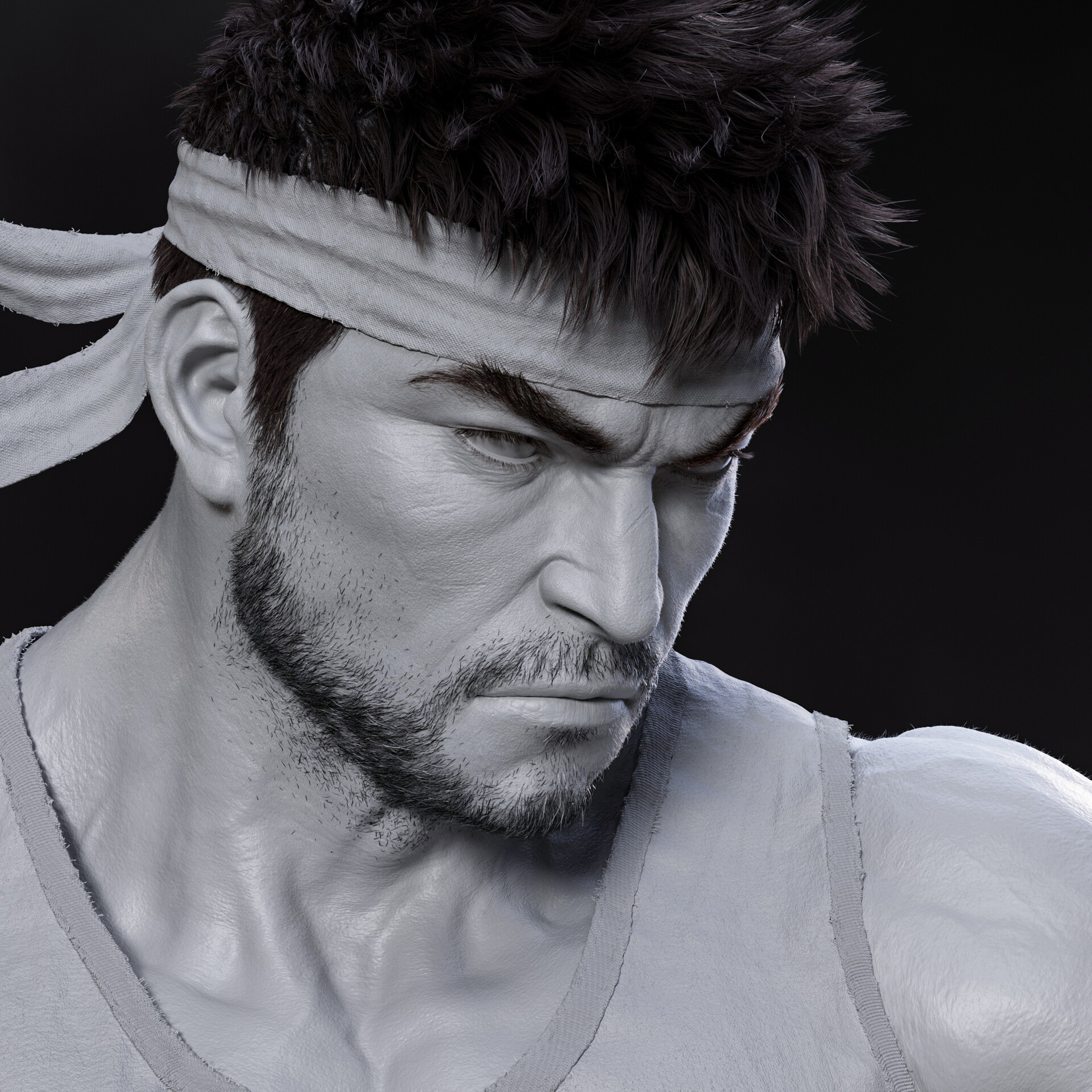 ArtStation - Ryu - Street Fighter - Fan art (Grooming)