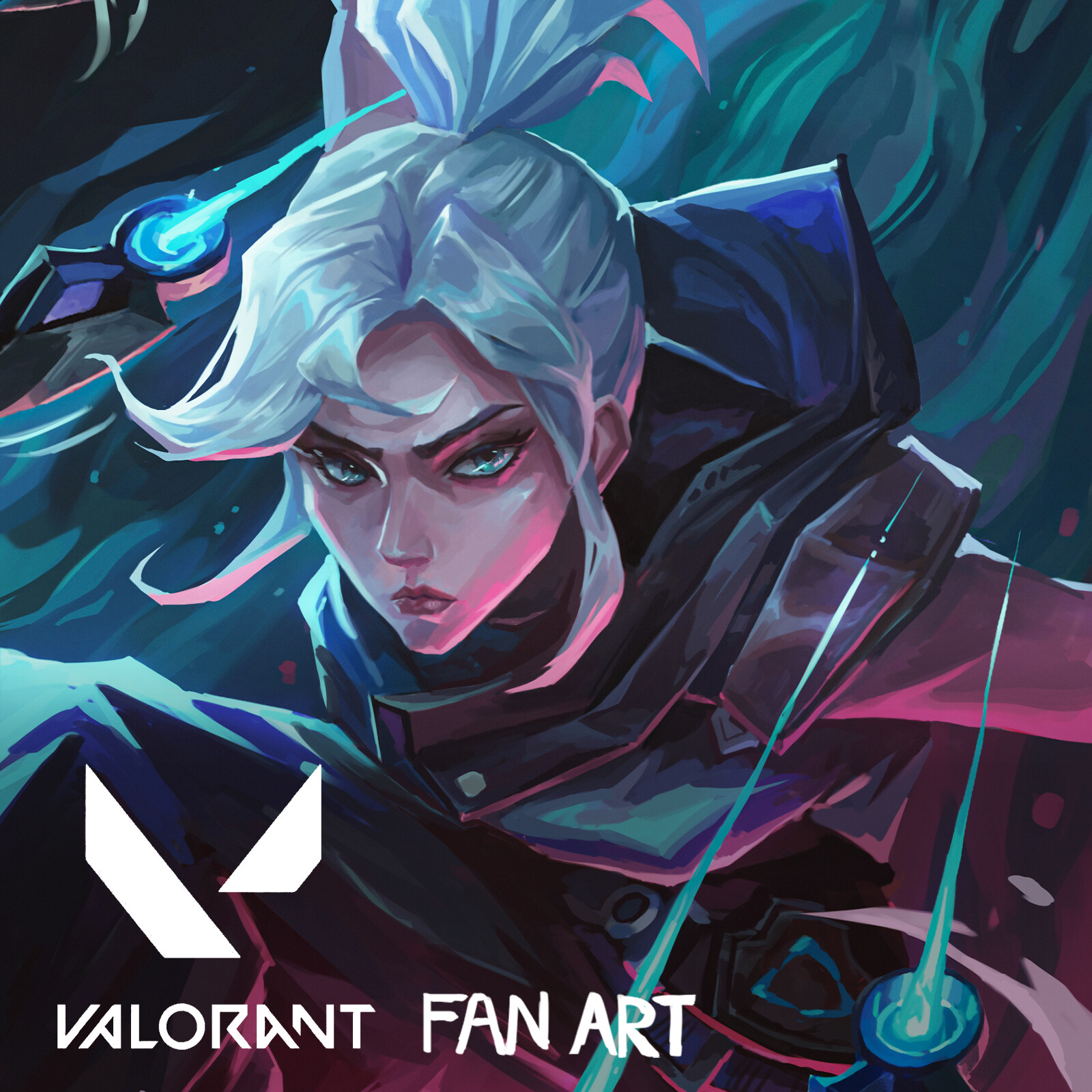 ArtStation - VALORANT-Jett card 无畏契约捷风卡面