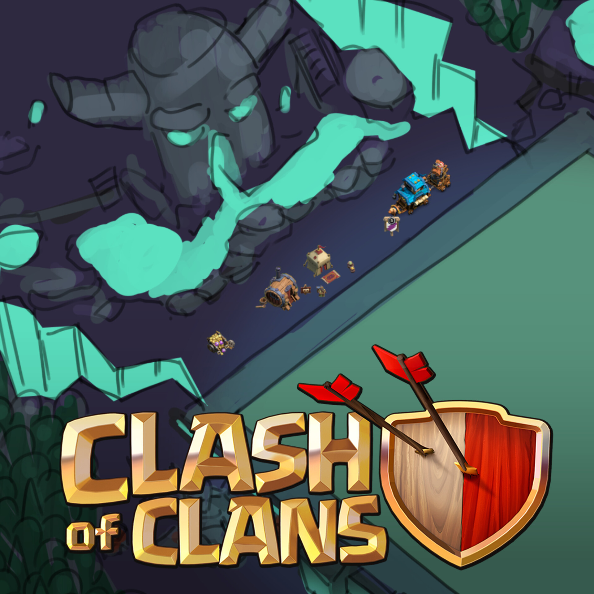 ArtStation - Clash-O-Ween 2023 Scenery Concept