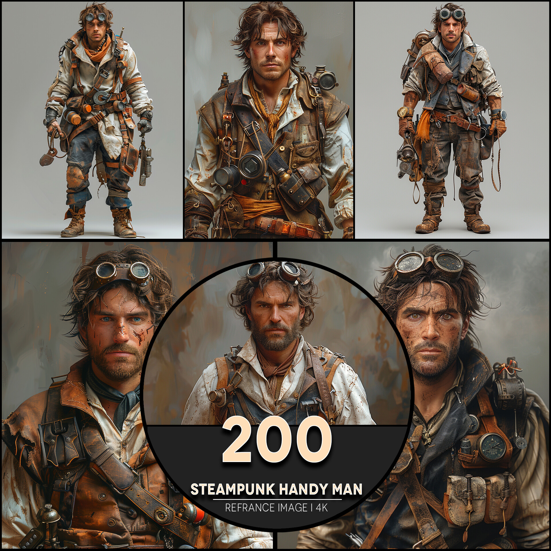 ArtStation - Steampunk Handy Man 4K Reference/Concept Images