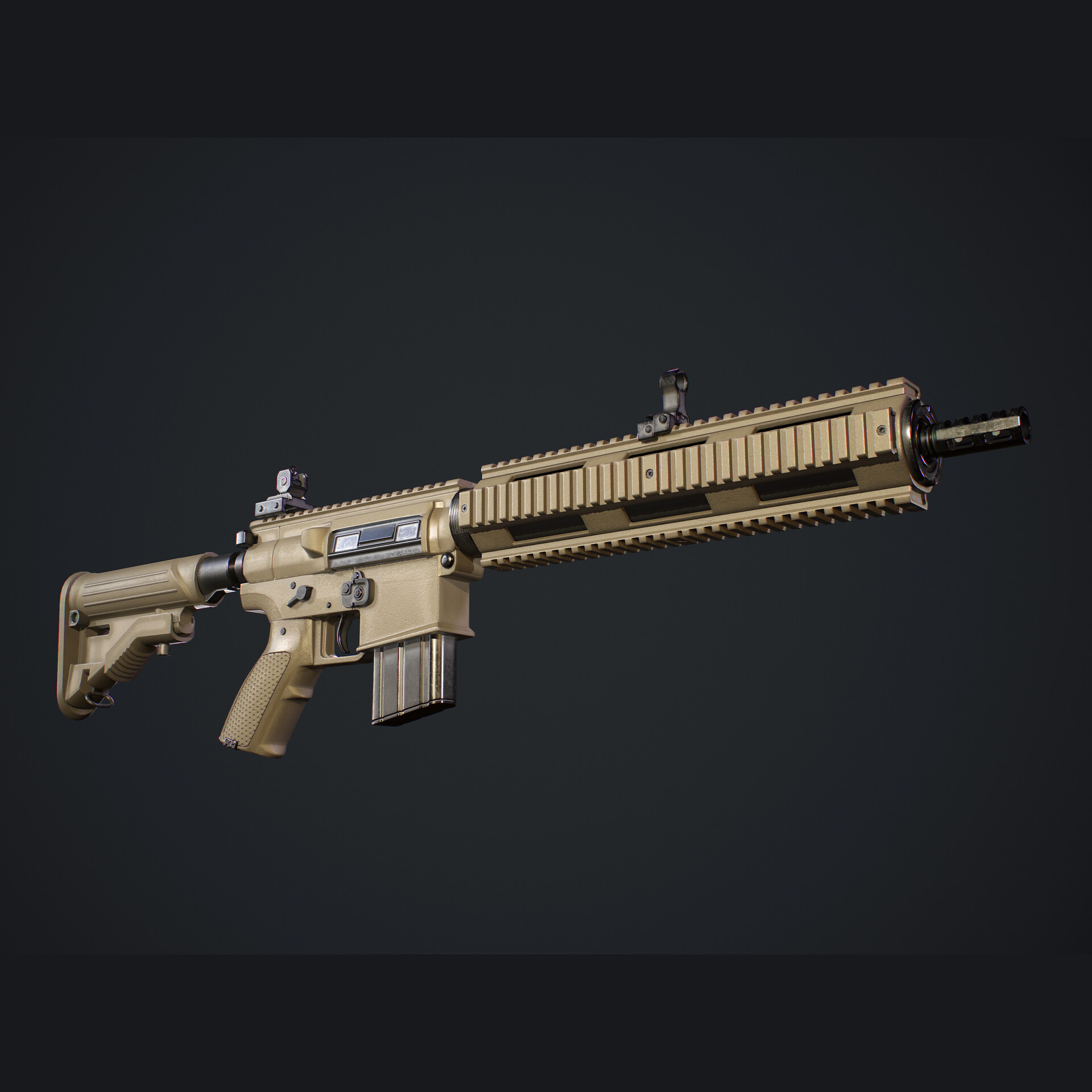 ArtStation - AR 15 Gun Model