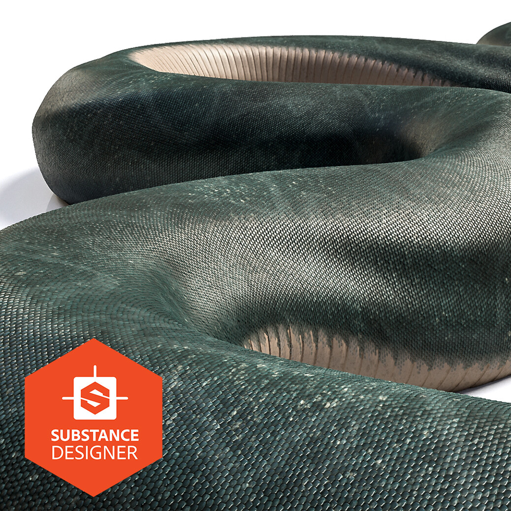 ArtStation - Snake Texture made with Substance Designer