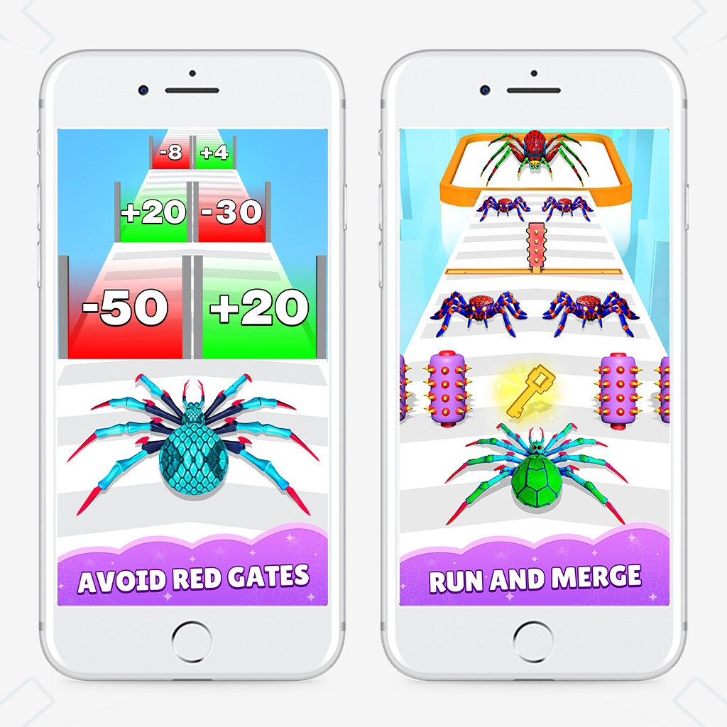 ArtStation - Spider Merge Run & Shooting Game - Render - SS