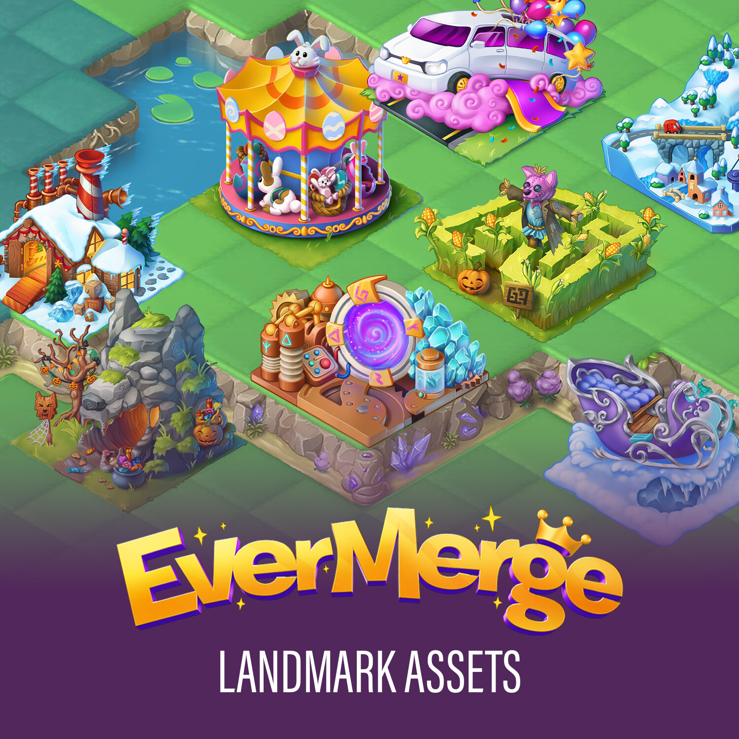 ArtStation - Evermerge Landmark Assets