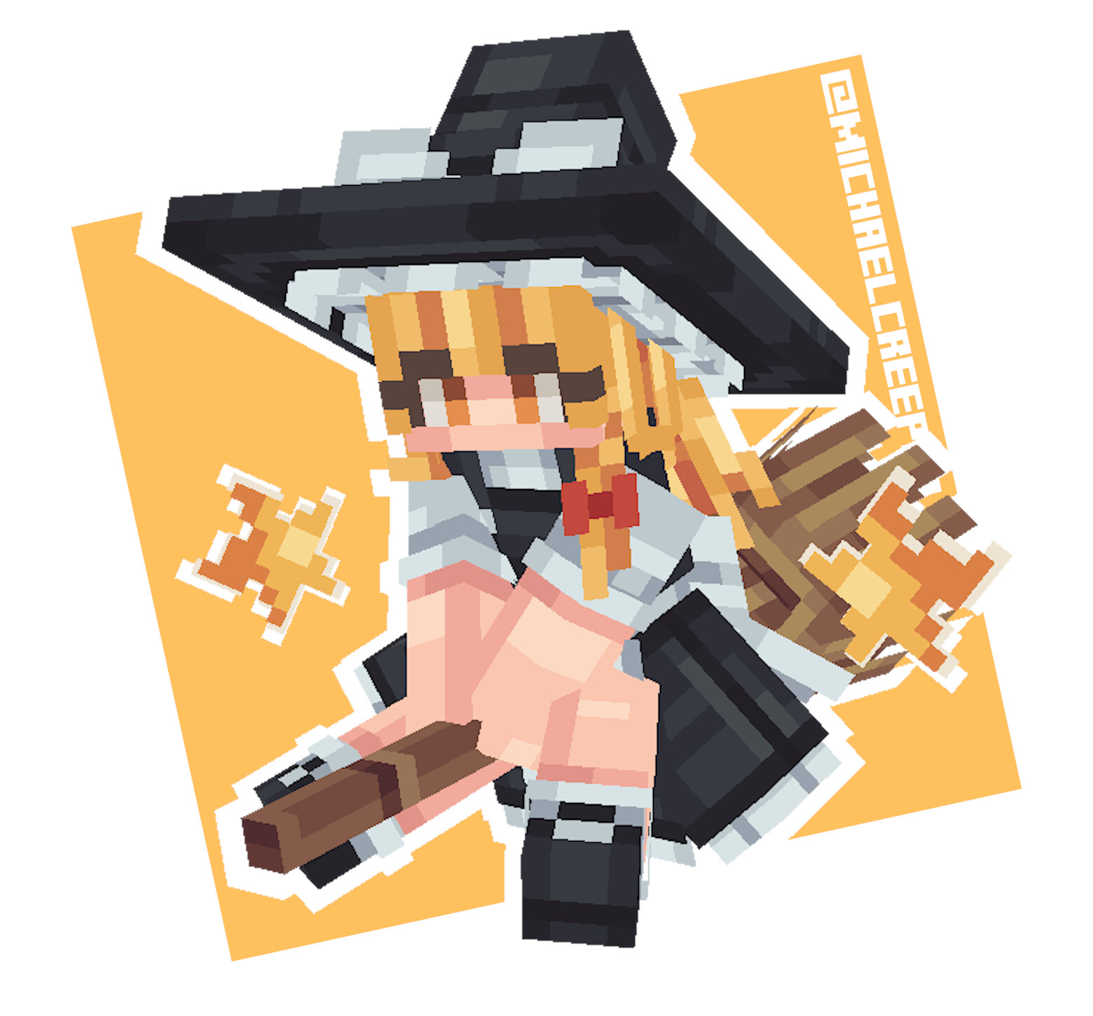 ArtStation - MINECRAFT x TOUHOU - Marisa