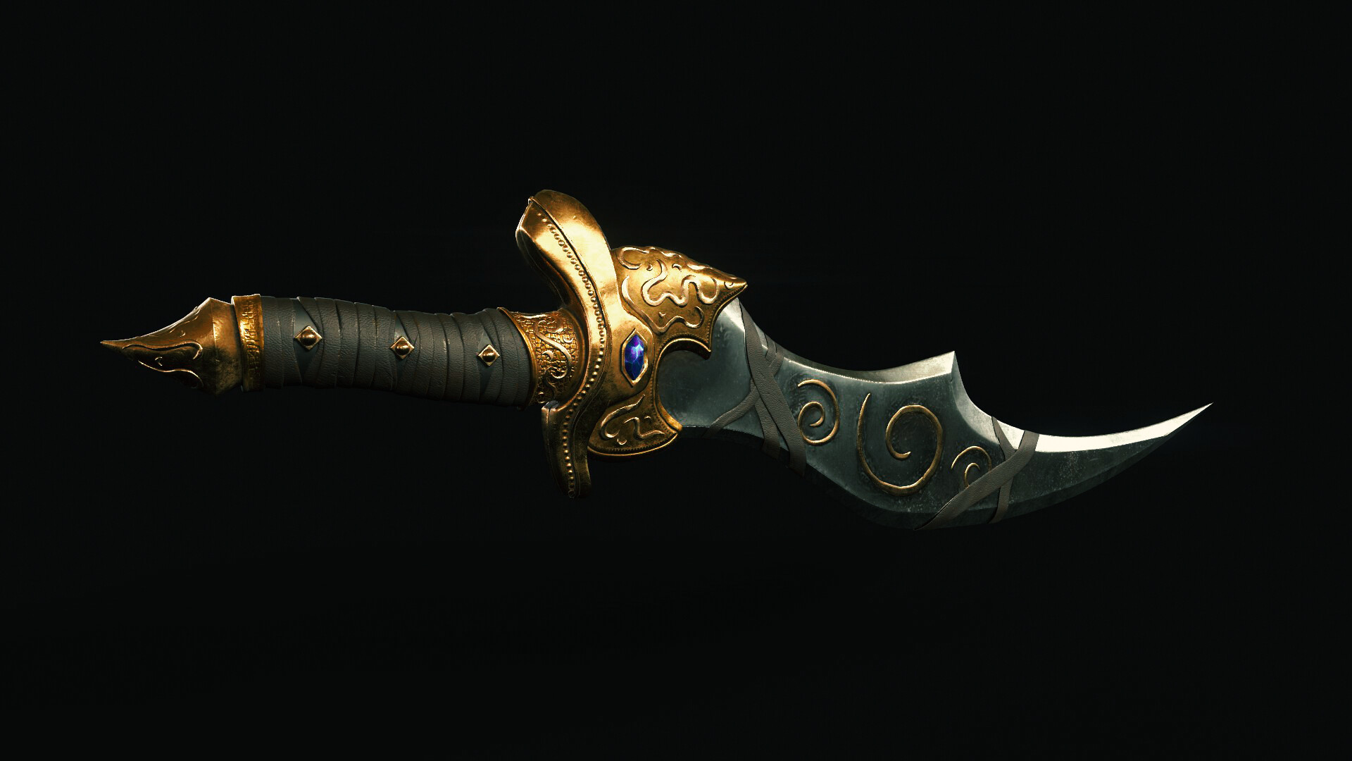 Phillip Hartz - Golden ornament Dagger/sword