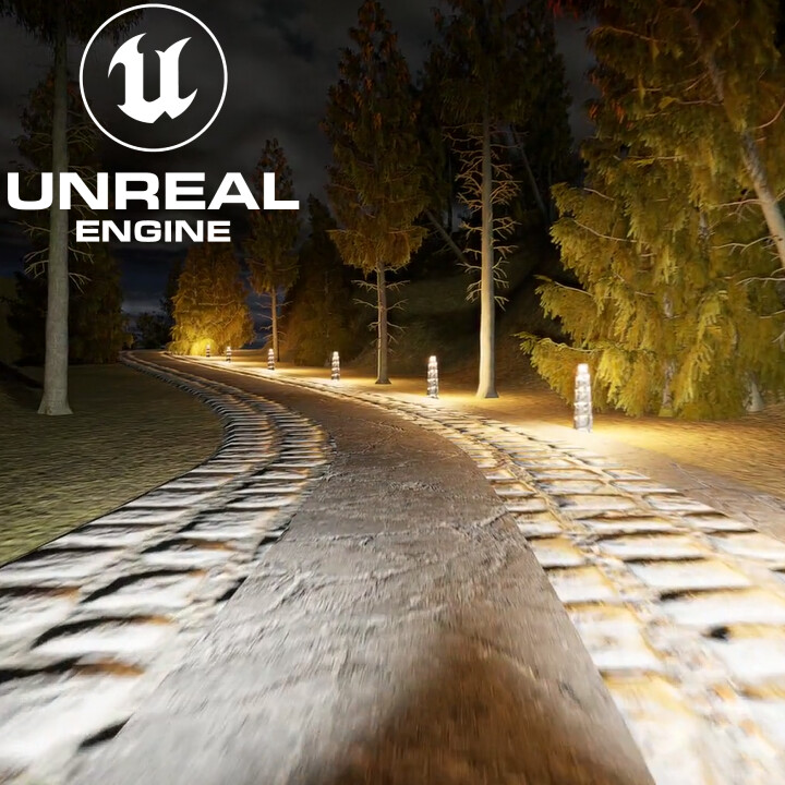 ArtStation - Road Lighting Design Visualización in Unreal Engine 5