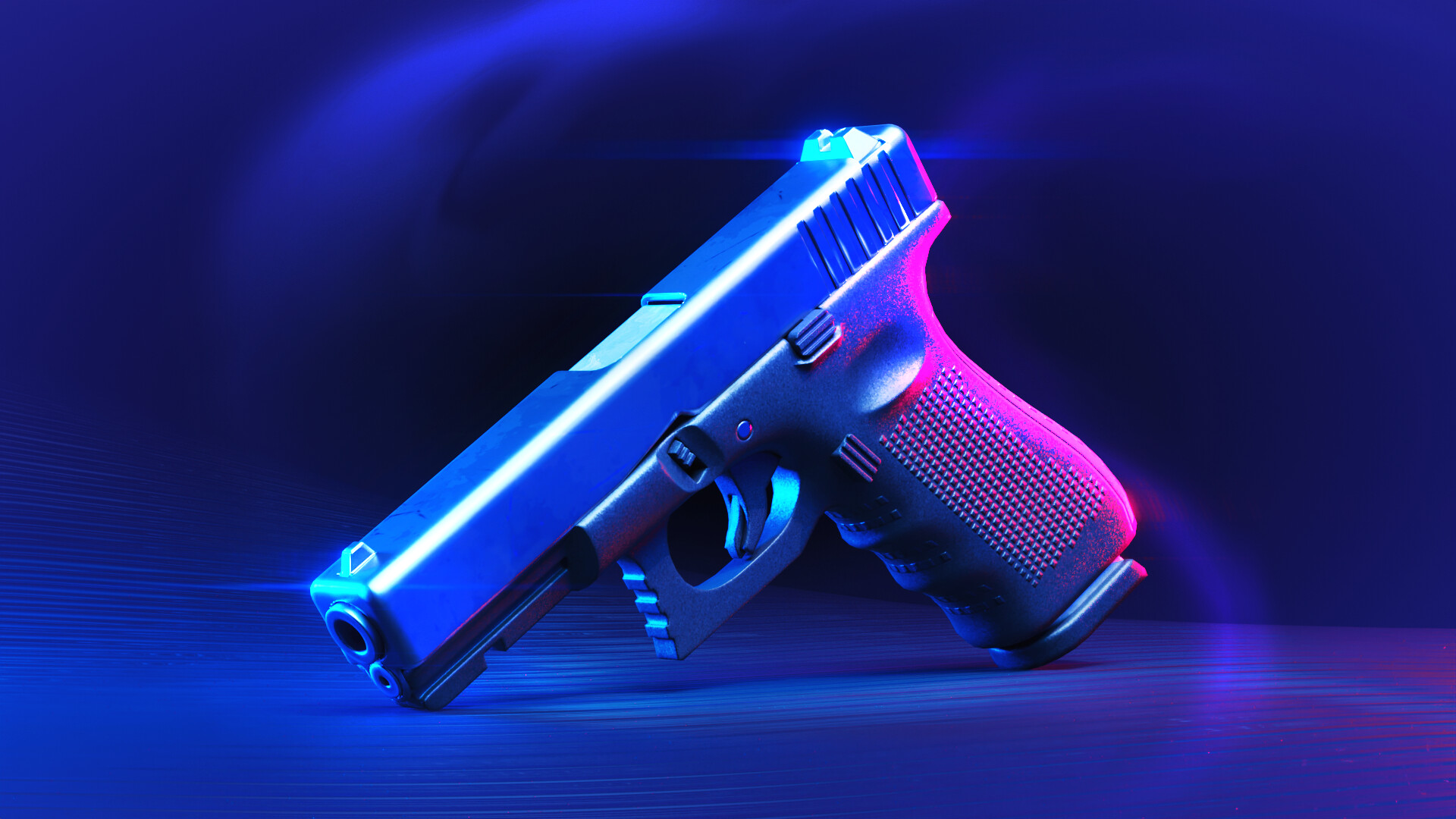 ArtStation - Glock 17 • Stylized • WIP