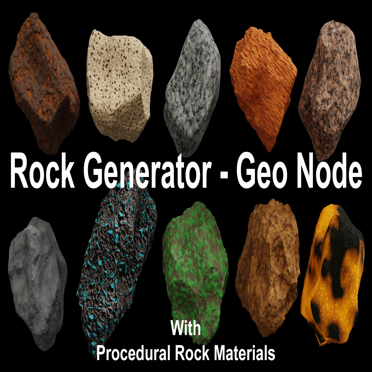 ArtStation - Rock Generator - Geo Node