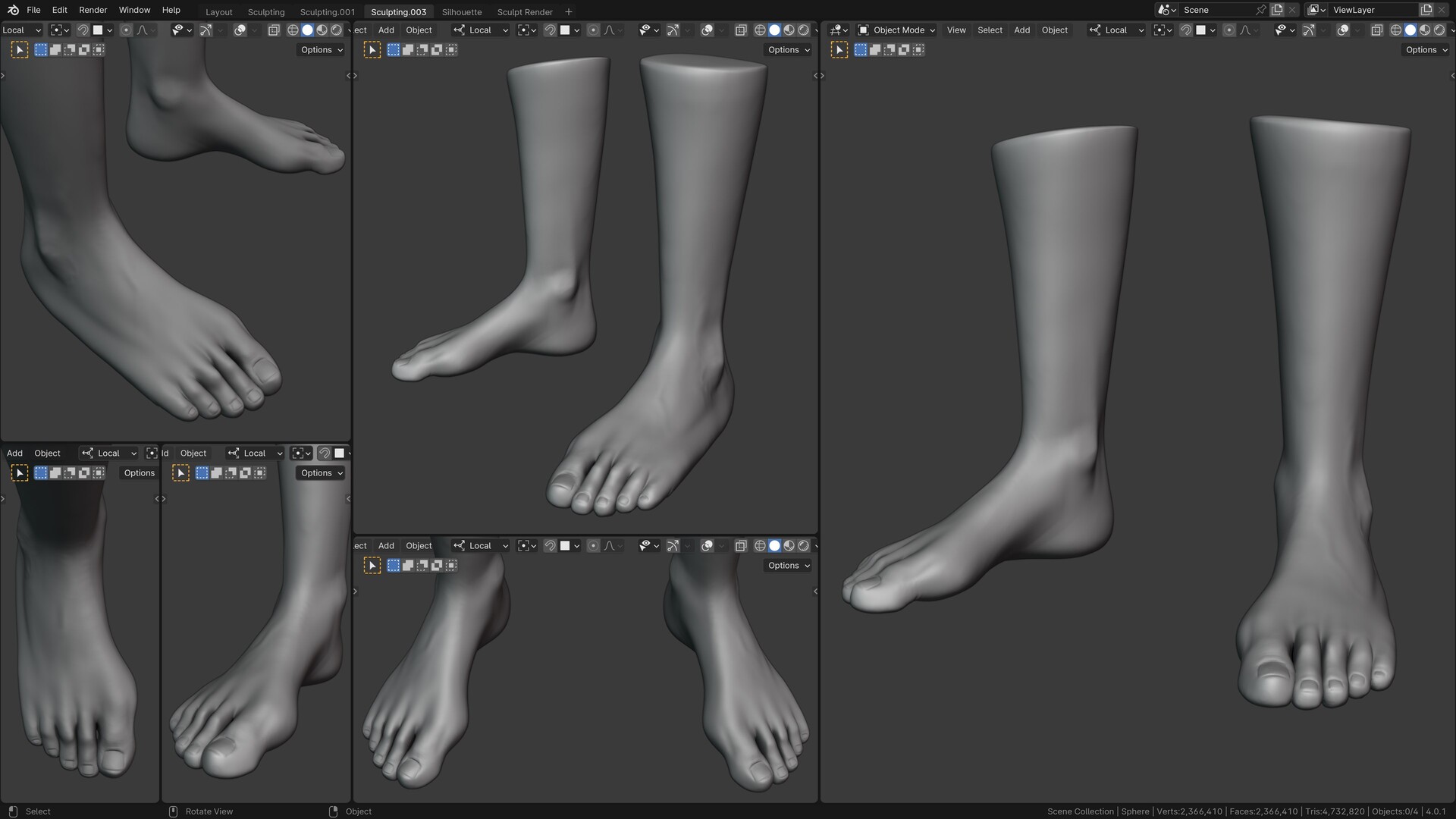 ArtStation - Sculpting Feet ️🦶