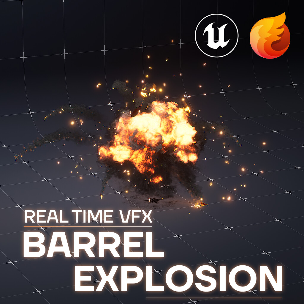 ArtStation - Barrel Explosion – VFX[UE5]