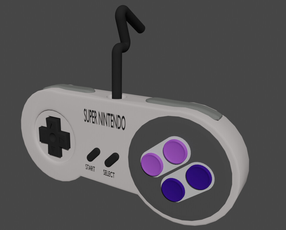 ArtStation - First 3D Art in Blender - Supernintendo Control